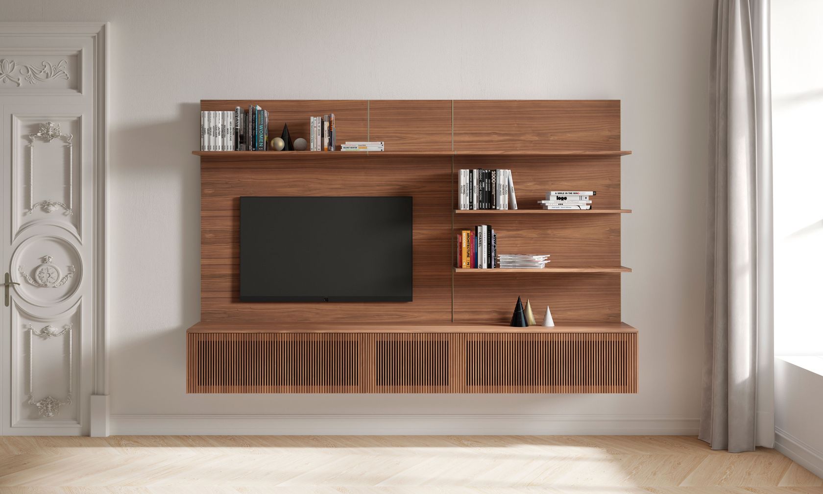 MALMÖ WALLSYSTEM storage wall By Punt design Mario Ruiz