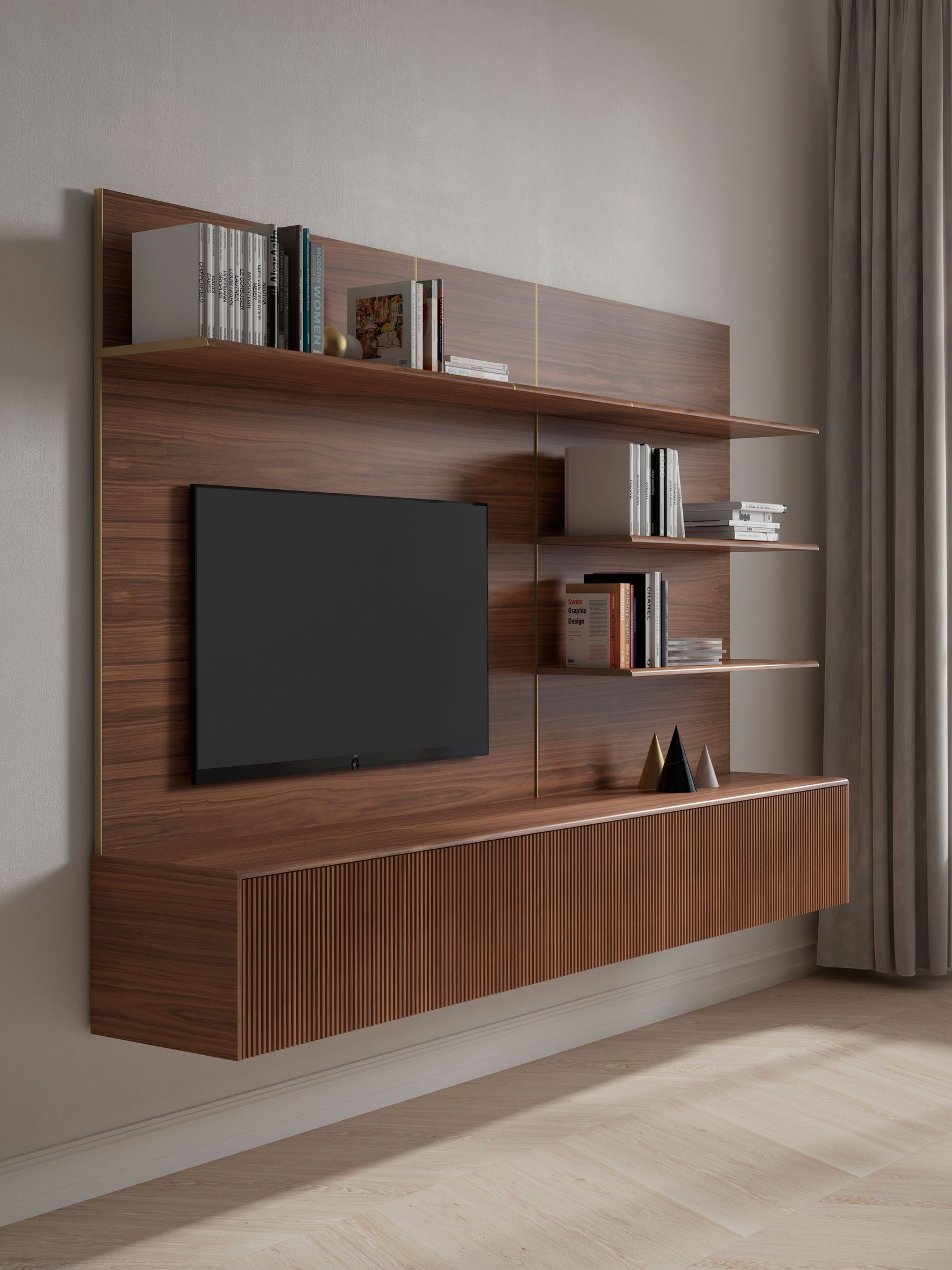 MALMÖ WALLSYSTEM storage wall By Punt design Mario Ruiz