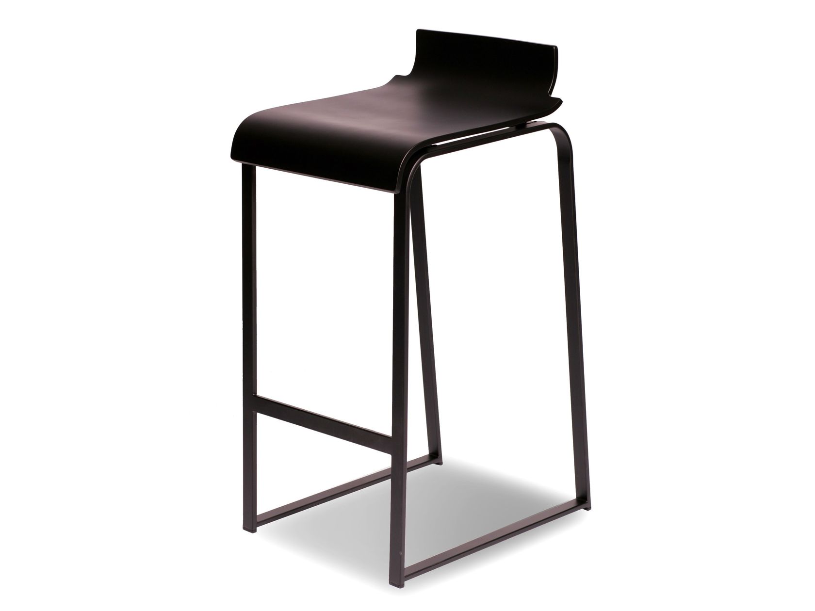 High sled base beech stool MANU 19 Manufacture Collection By Manganèse ...