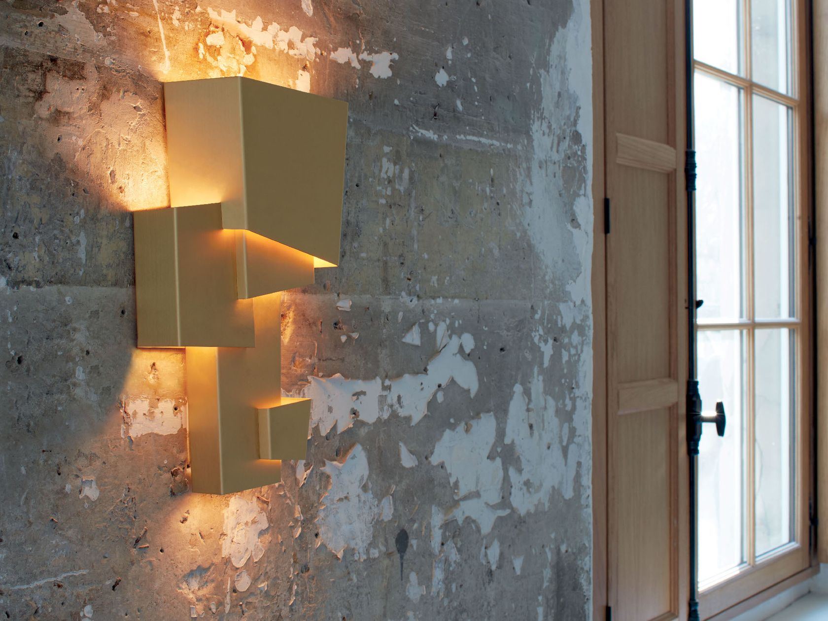 MAP 1 LED brass wall light By DCWéditions | design Éric de Dormael