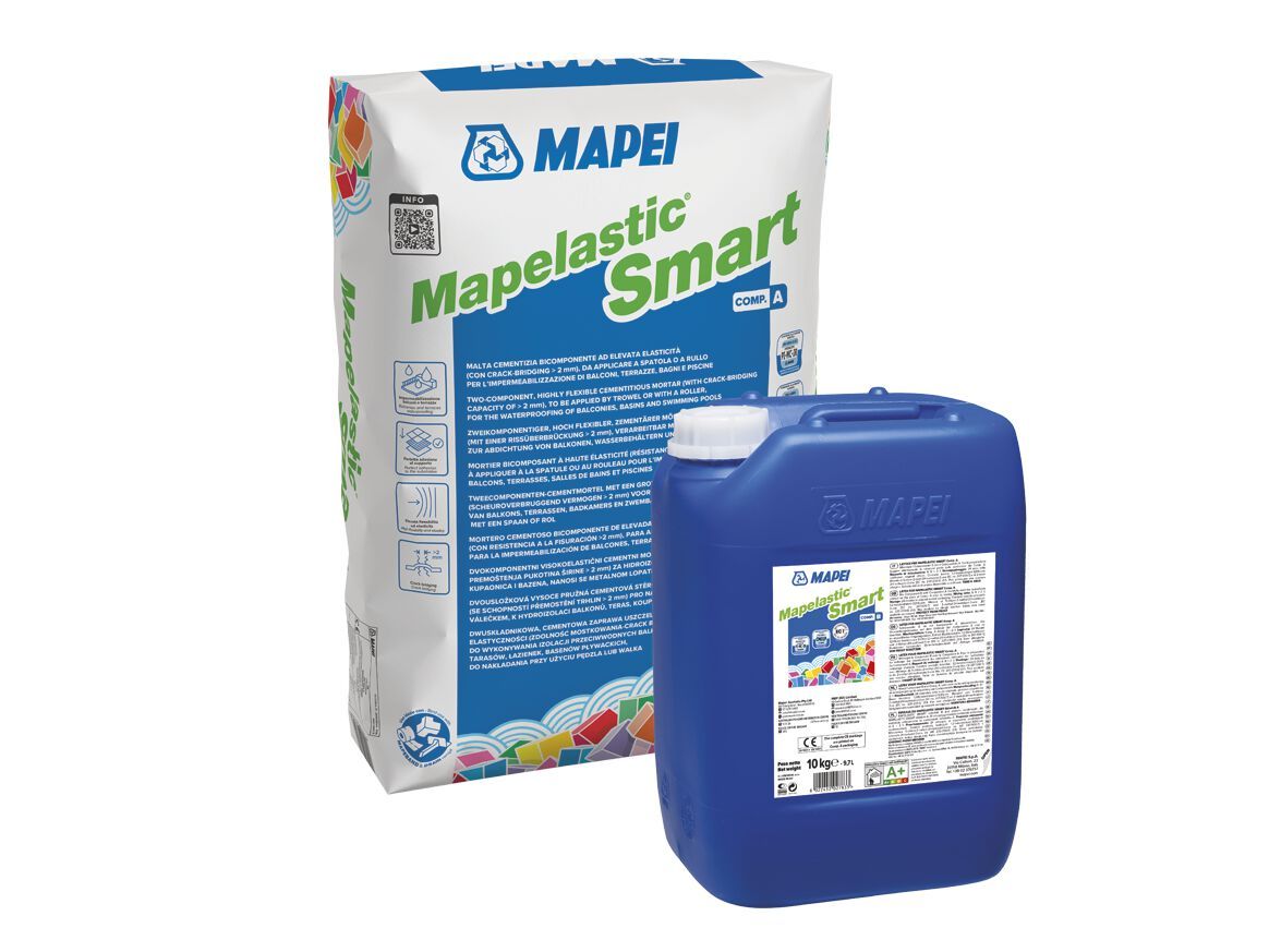 MAPELASTIC FOUNDATION Cement-based waterproofing product By MAPEI