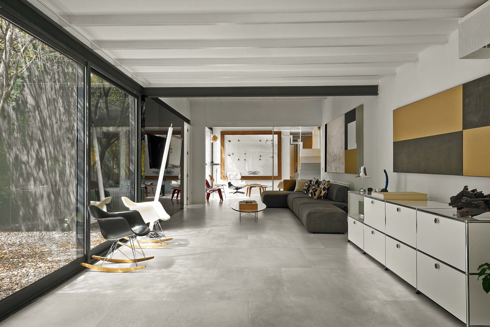 Glazed stoneware wall/floor tiles MAPS OF CERIM By CERIM