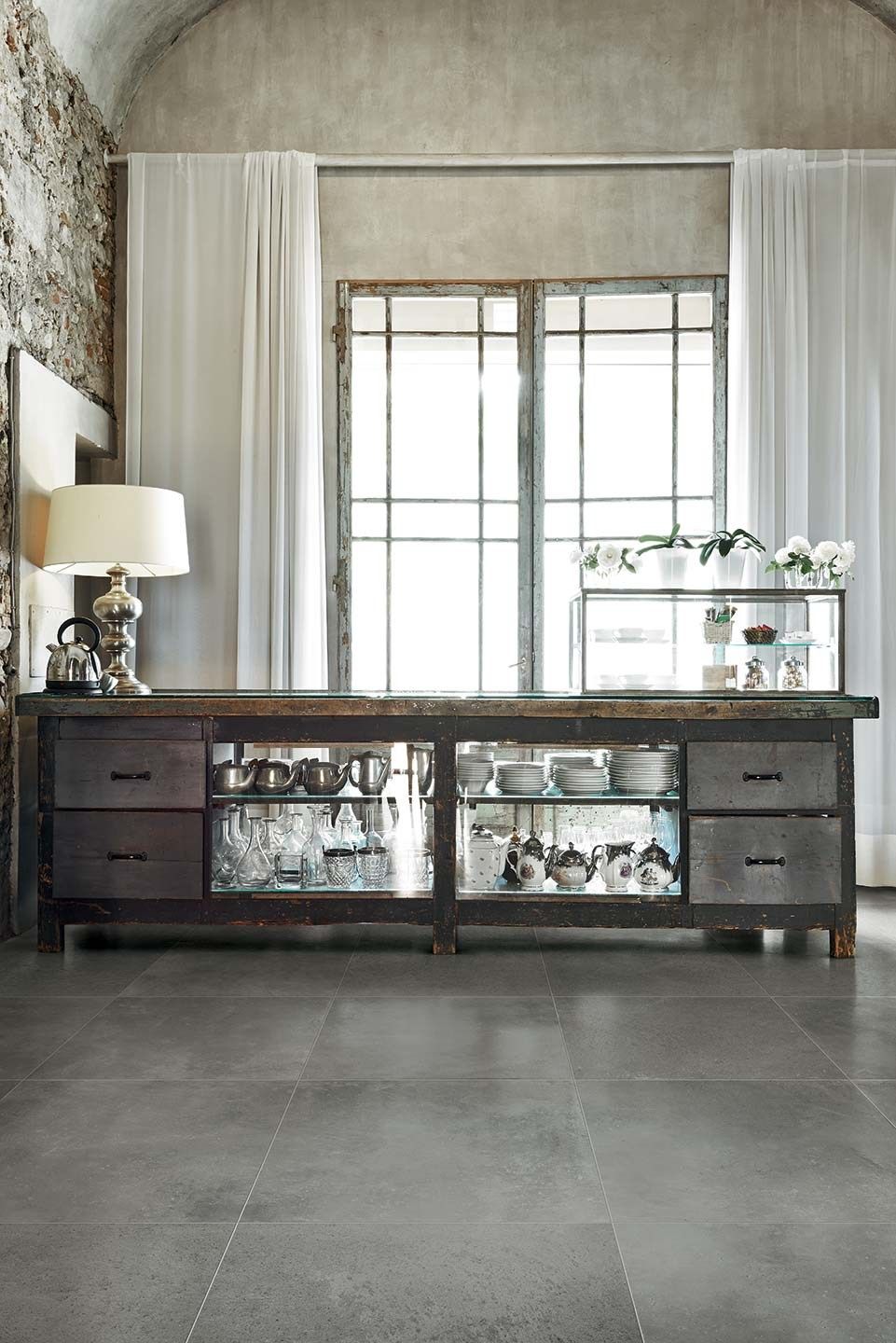 Glazed stoneware wall/floor tiles MAPS OF CERIM By CERIM