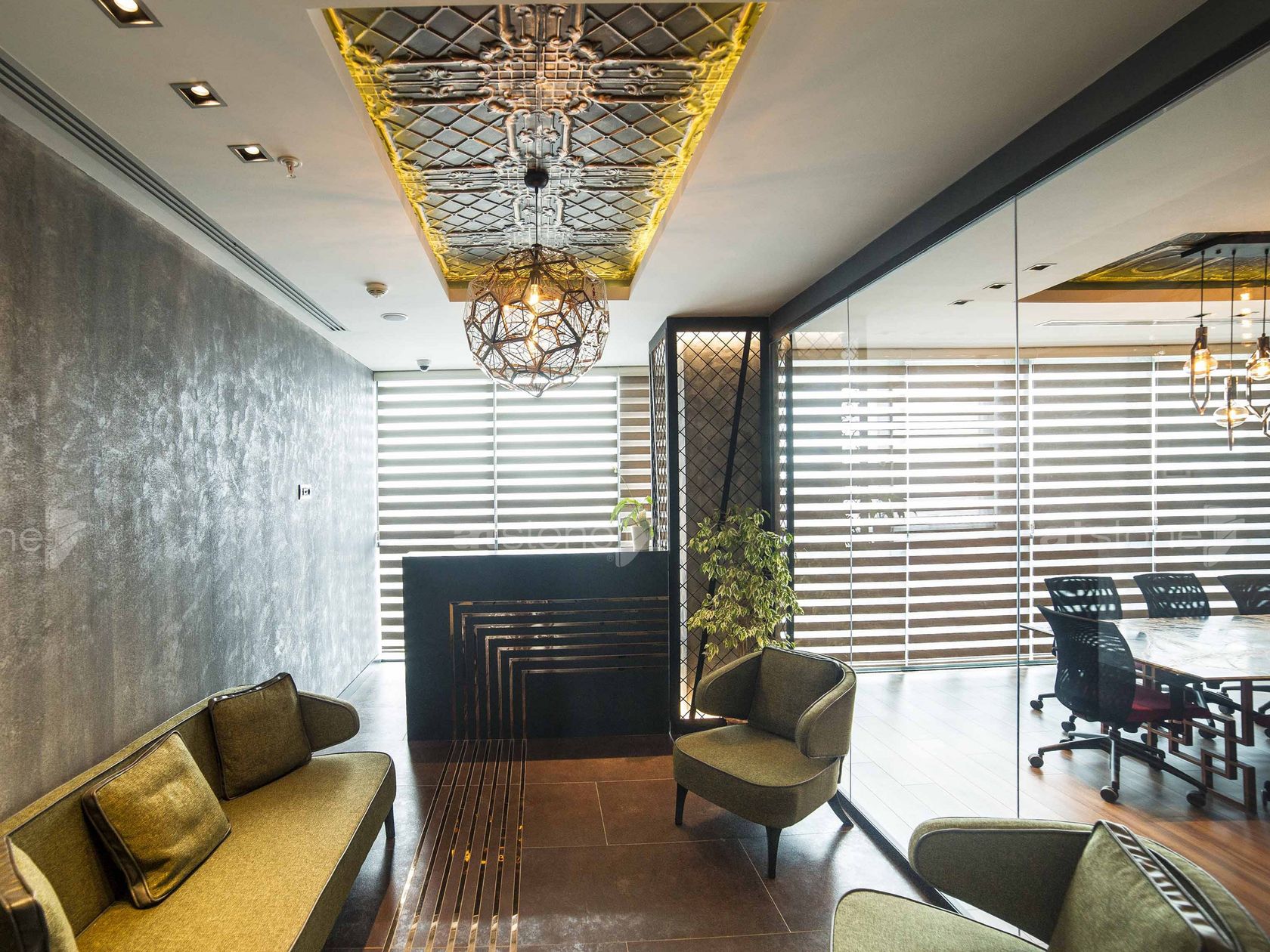 Pannello con effetti tridimensionali in fibra di vetro per interni ...