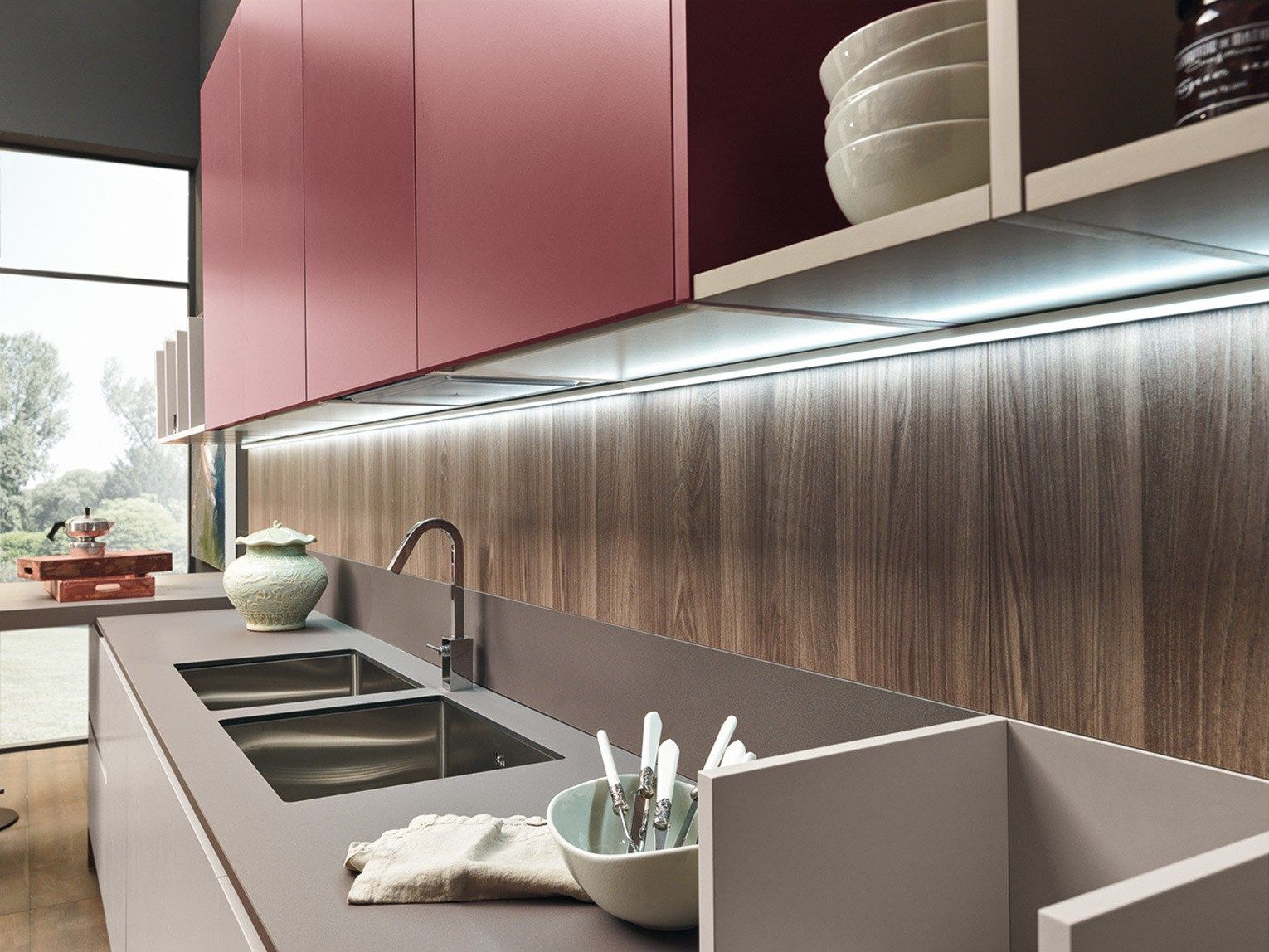MARINA 3.0 | Fenix-NTM® kitchen By Febal Casa design Alfredo Zengiaro