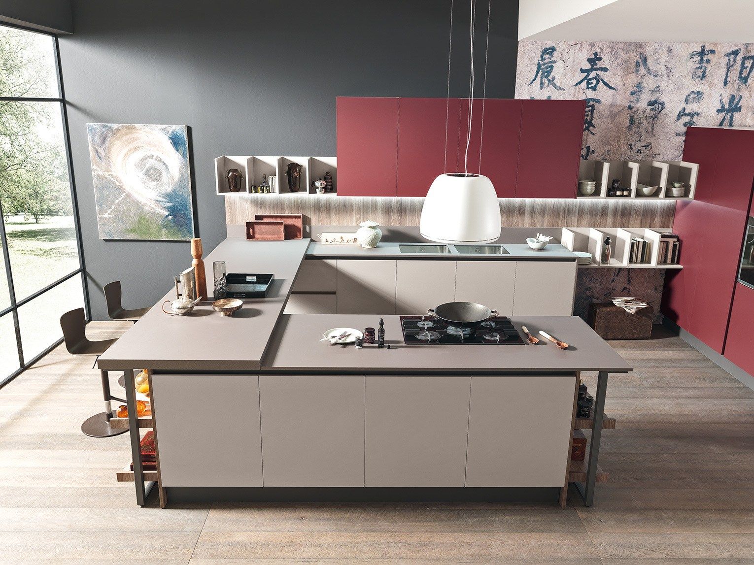 MARINA 3.0 | Fenix-NTM® kitchen By Febal Casa design Alfredo Zengiaro