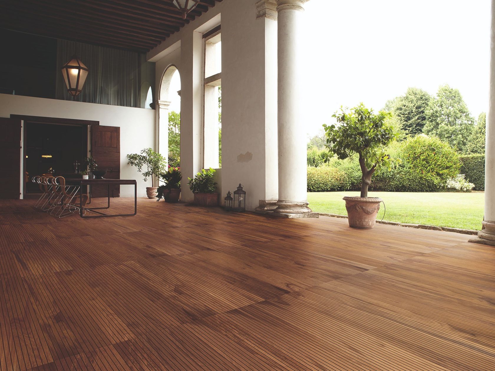 MARINE TEAK Teak outdoor floor tiles By Listone Giordano