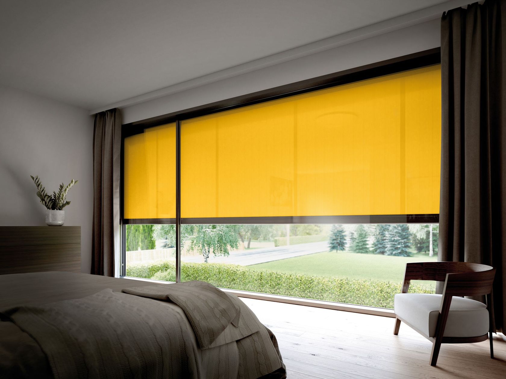 Box roller blind with guide system MARKILUX 876 By markilux