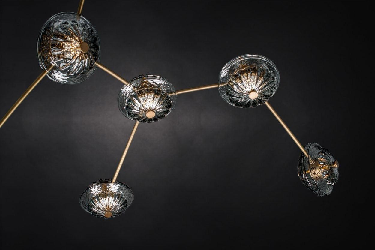 LED direct light Murano glass pendant lamp MARTHA By Veronese design ...