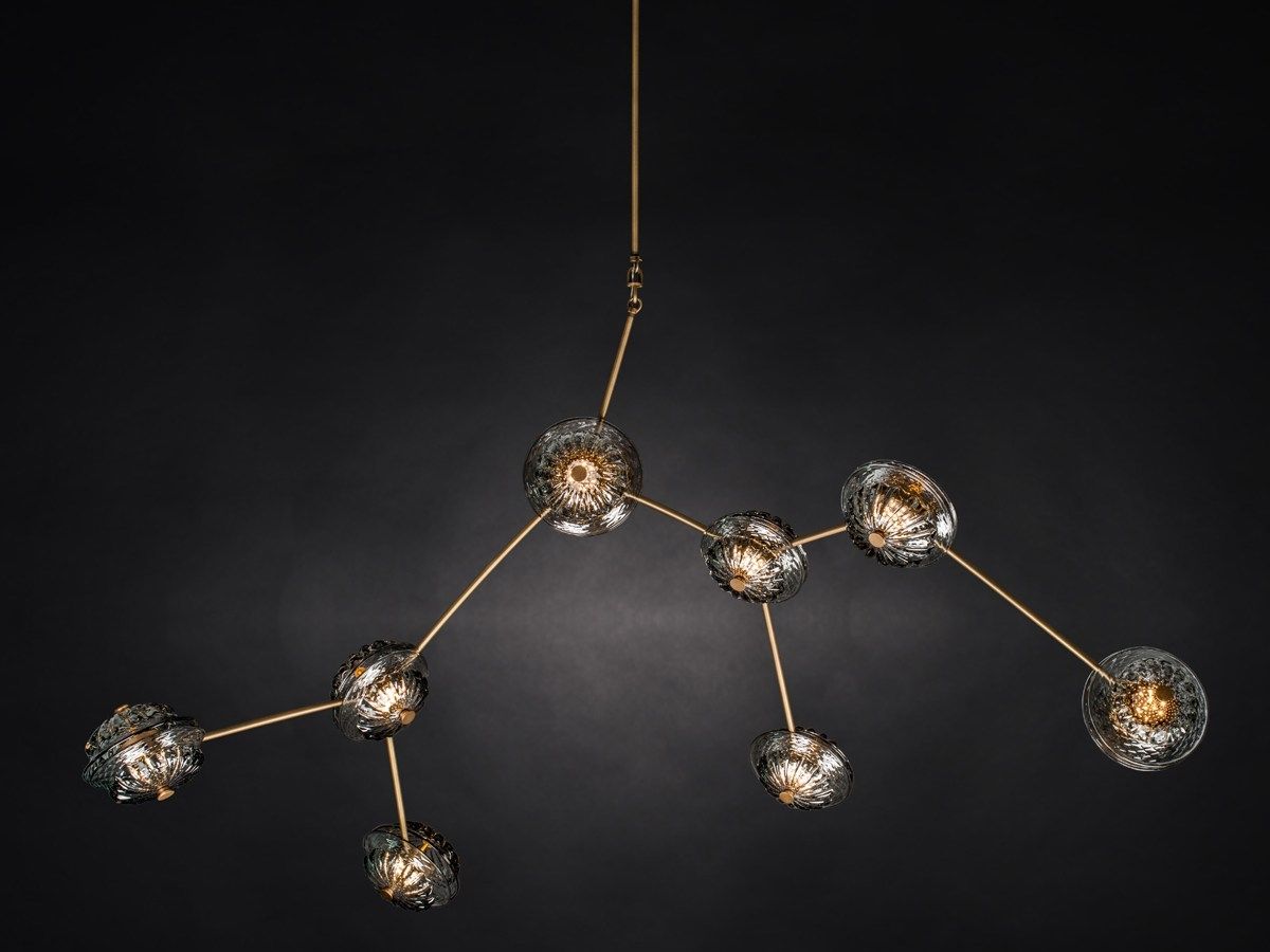 LED direct light Murano glass pendant lamp MARTHA By Veronese design ...