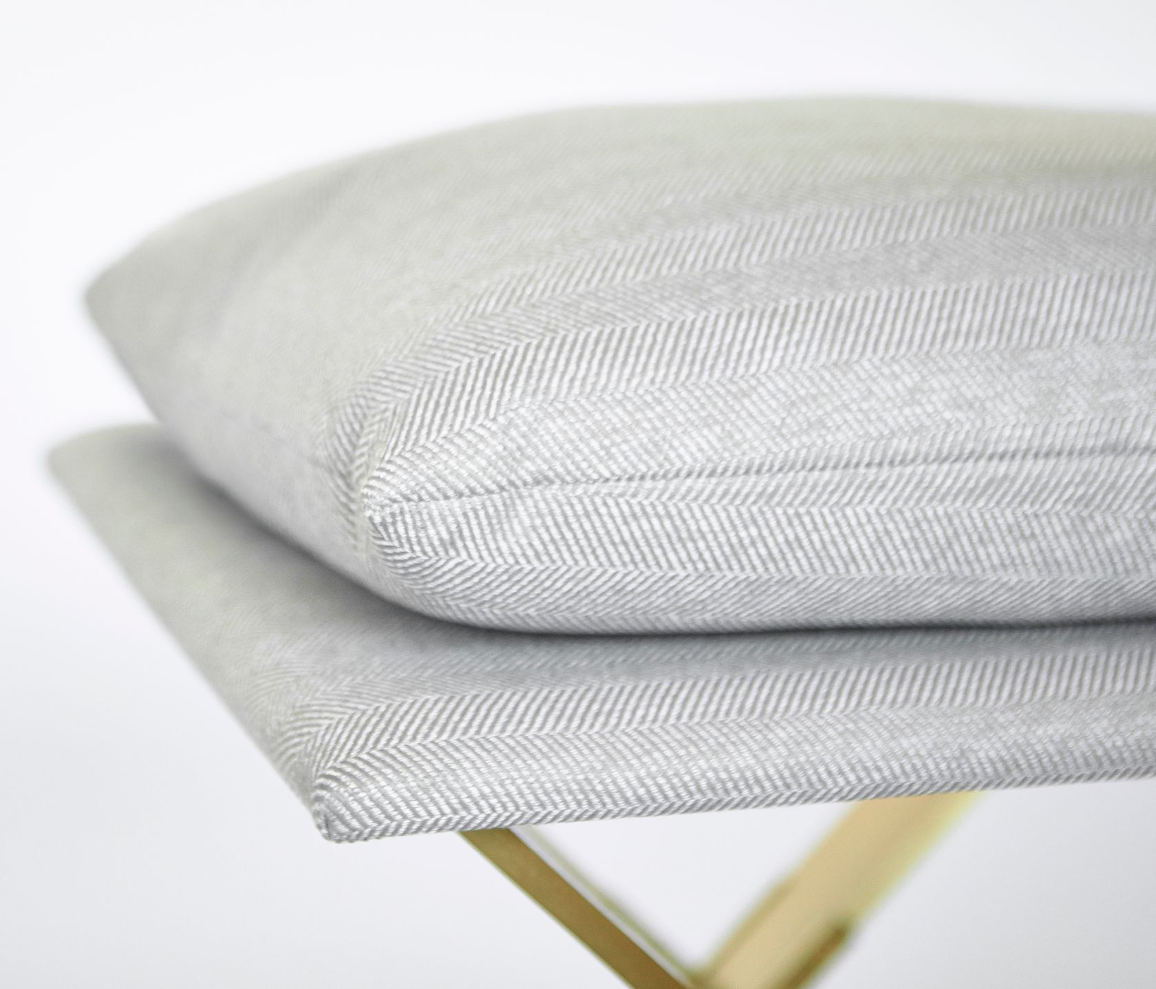 Folding stool with integrated cushion MARX By GABRIEL SCOTT