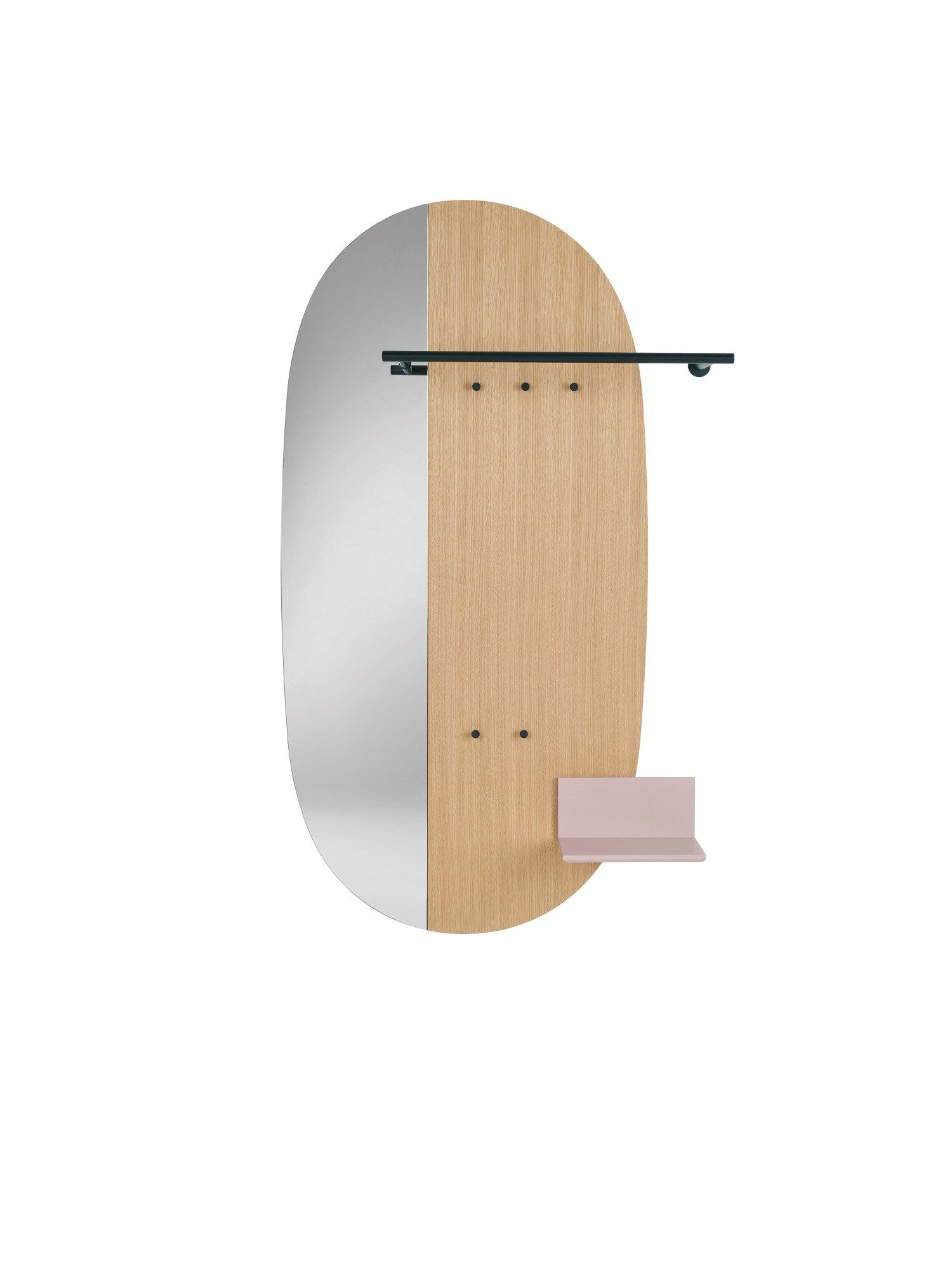 Wall-mounted coat rack MASK By Schönbuch design Sebastian Herkner