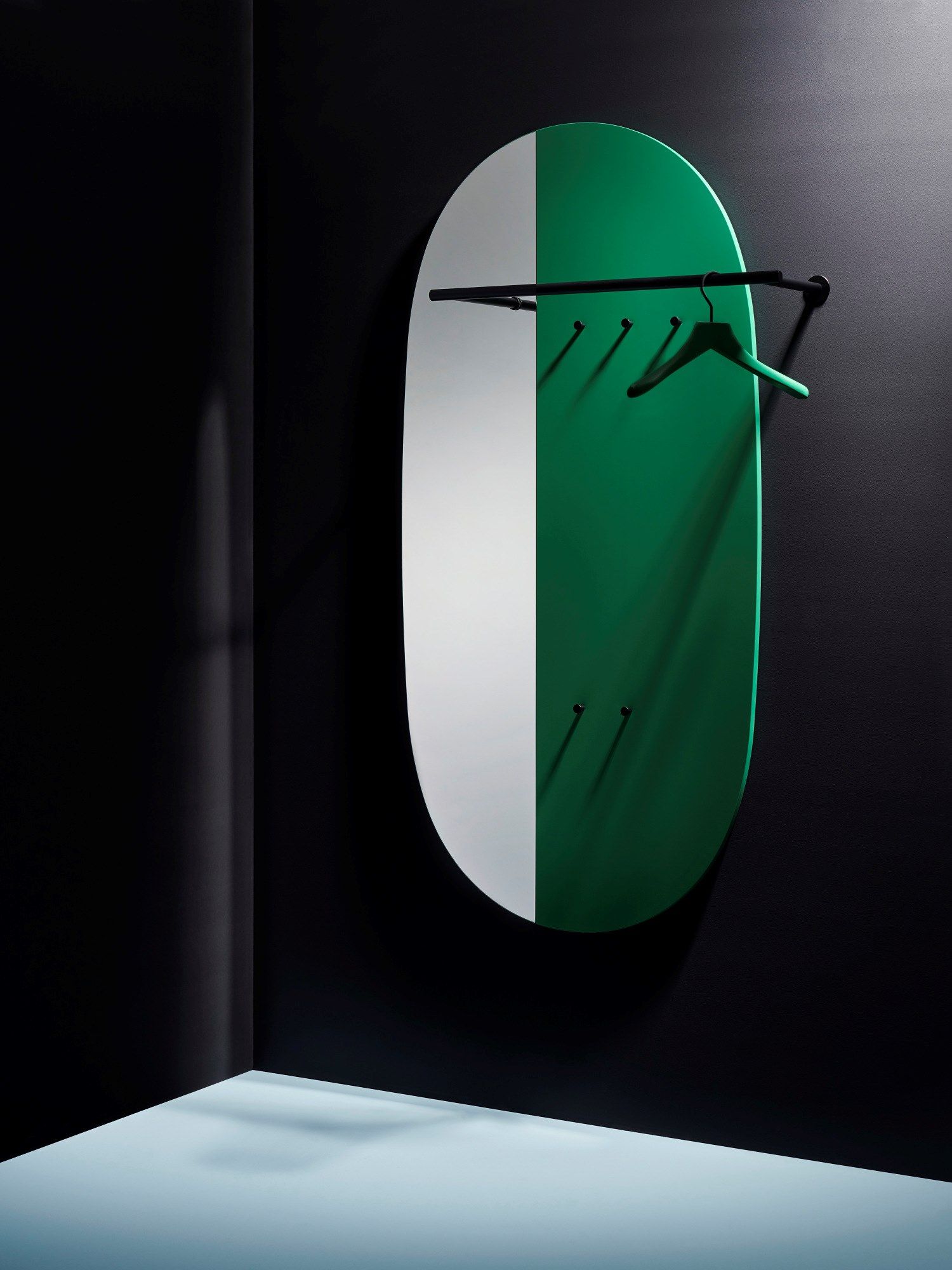 Wall-mounted coat rack MASK By Schönbuch design Sebastian Herkner