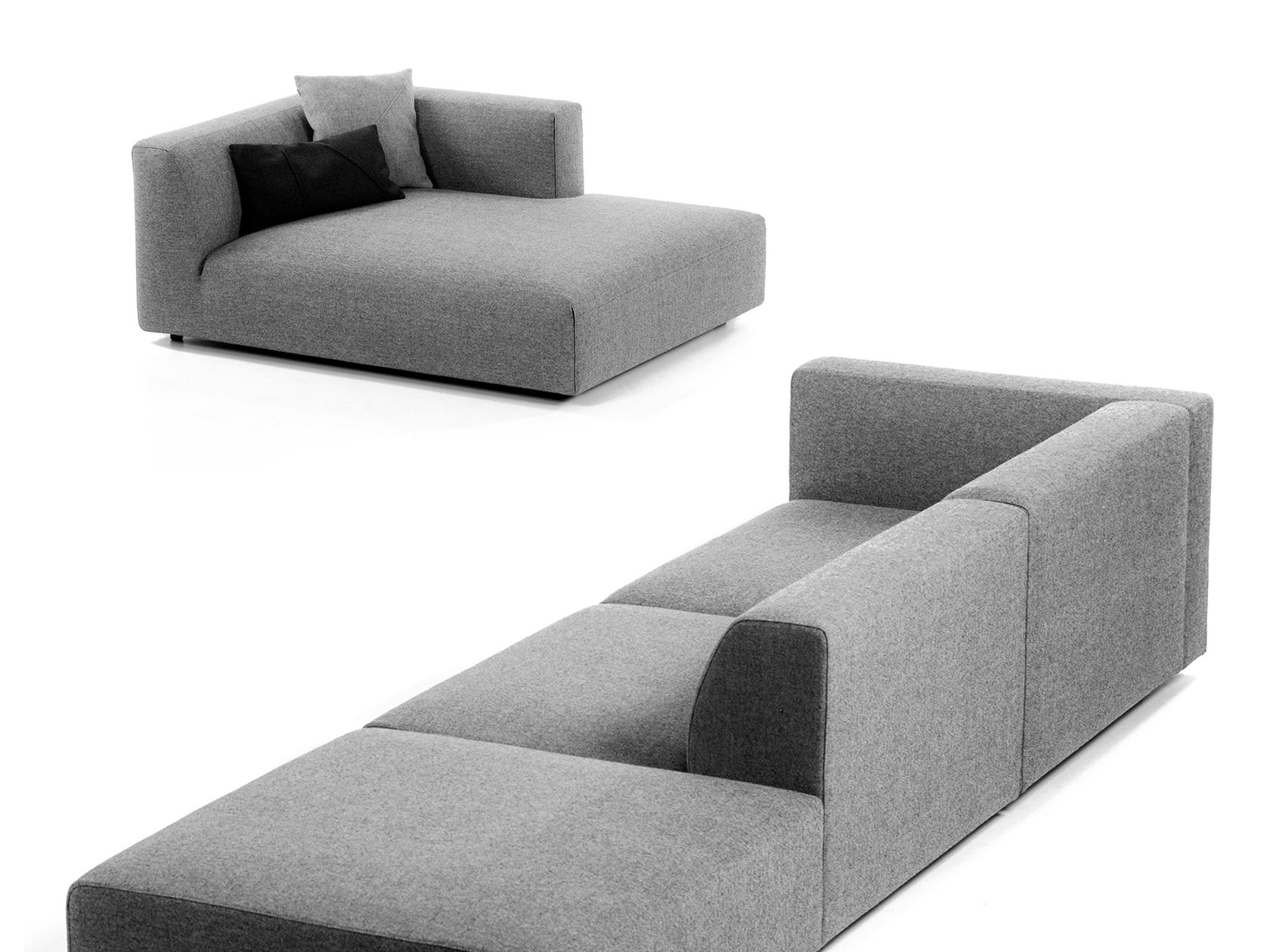 MATCH Sectional fabric sofa By Prostoria | design Sanja Knezovic