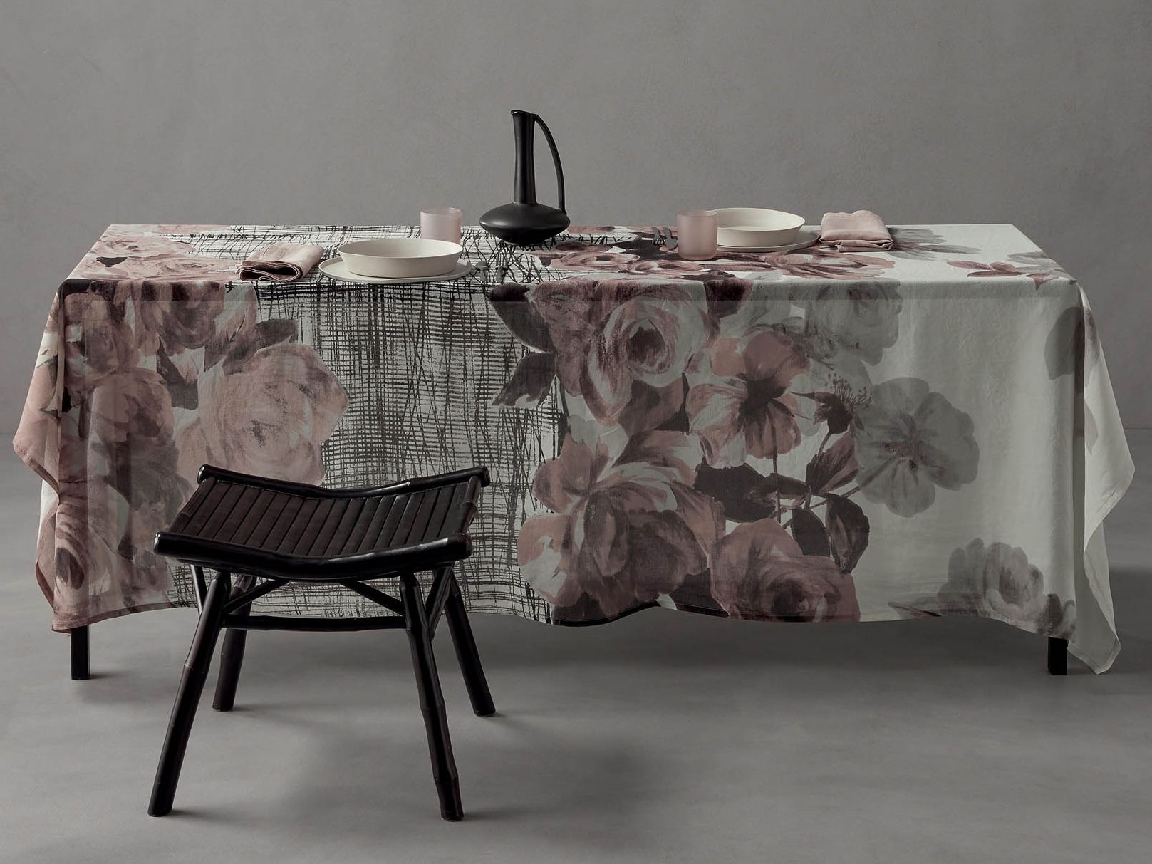 Printed abaca tablecloth MATCH By Society Limonta