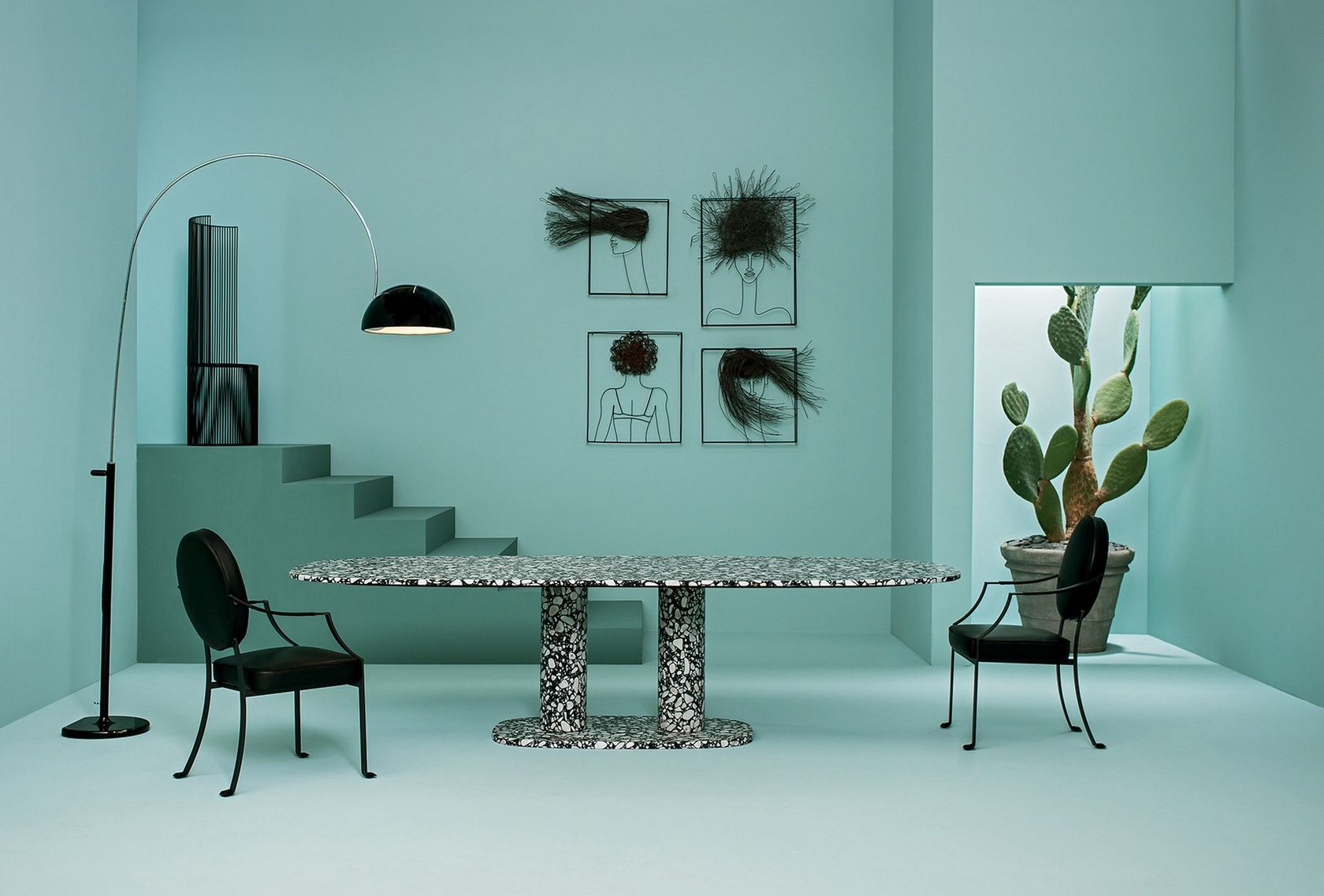 MATERA | Rectangular table Matera Collection By BAXTER design Paola Navone
