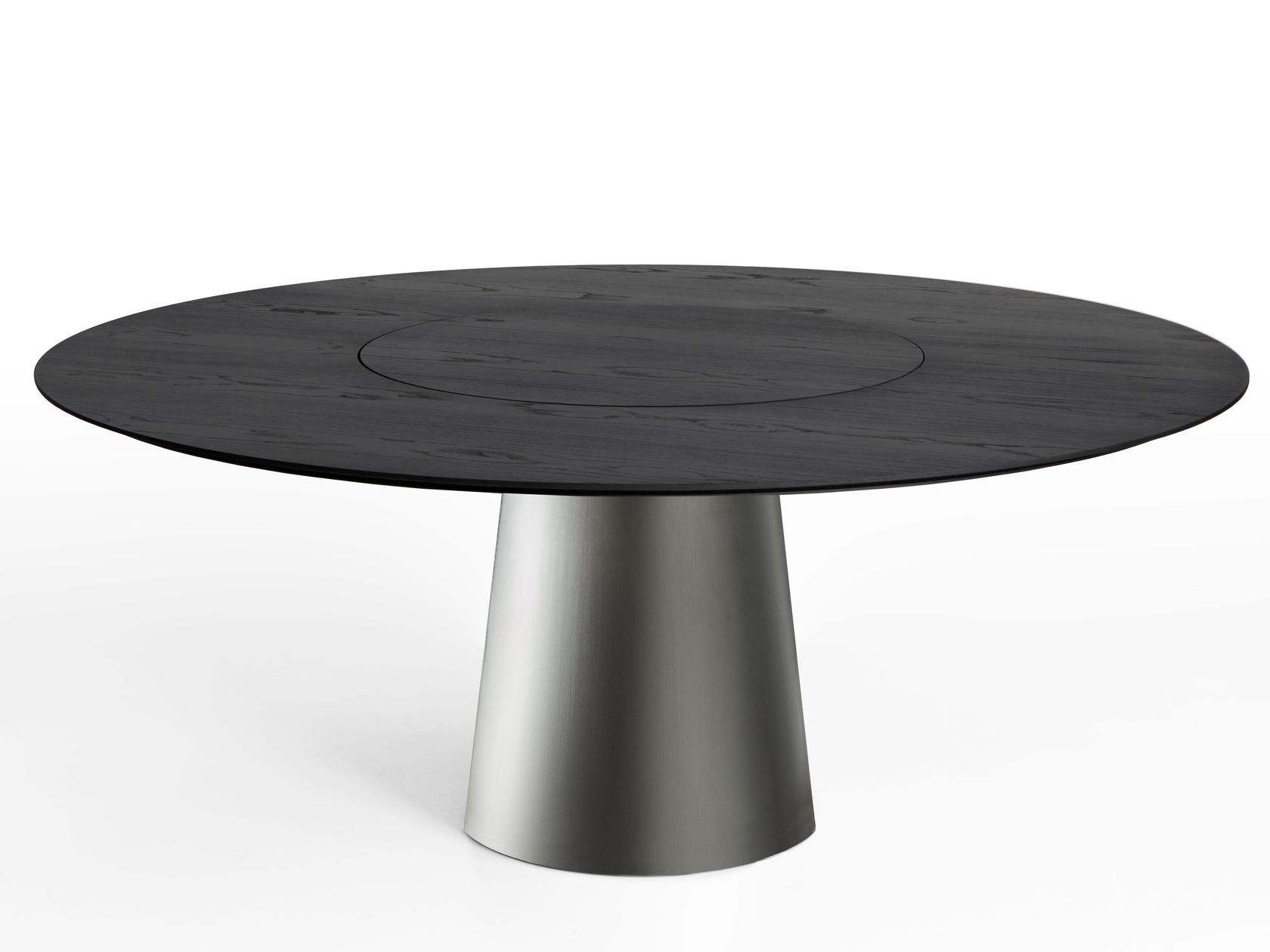 MATERIC Round dining table with Lazy Susan By Porro | design Piero Lissoni