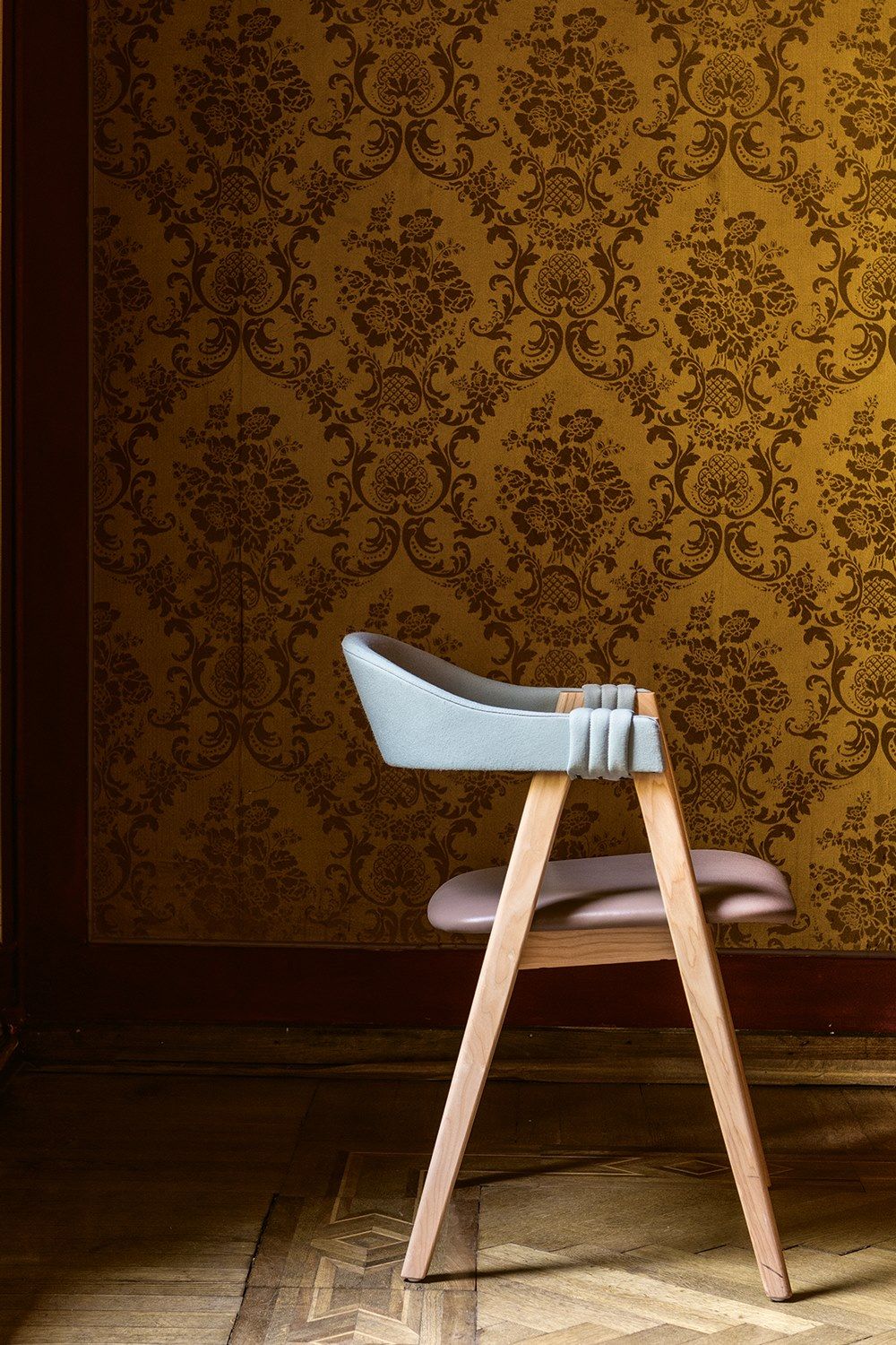 MATHILDA Stackable wooden chair with armrests By Moroso | design ...