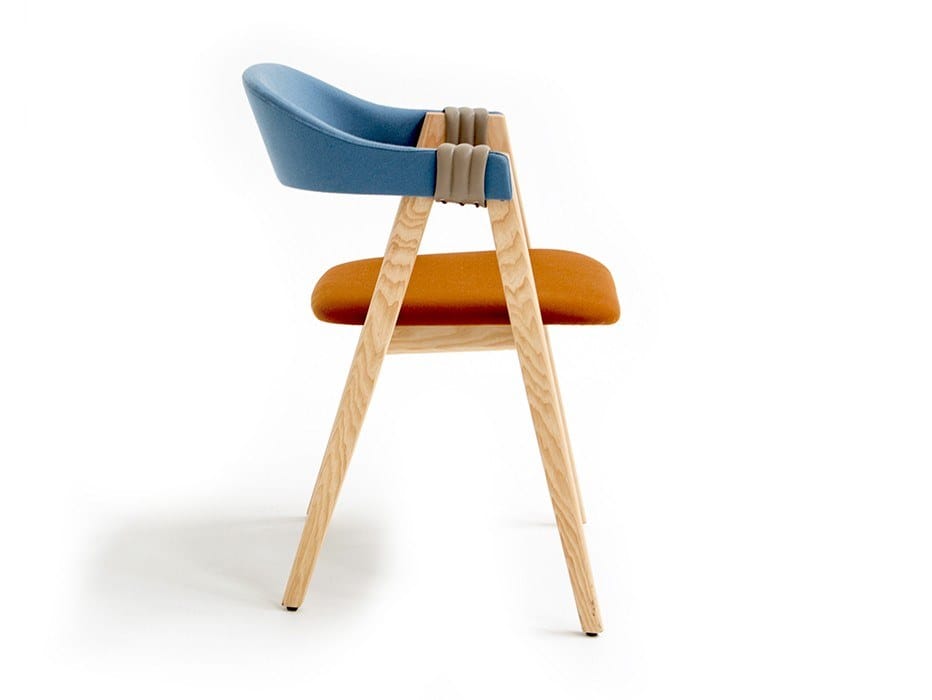 MATHILDA Stackable wooden chair with armrests By Moroso | design ...