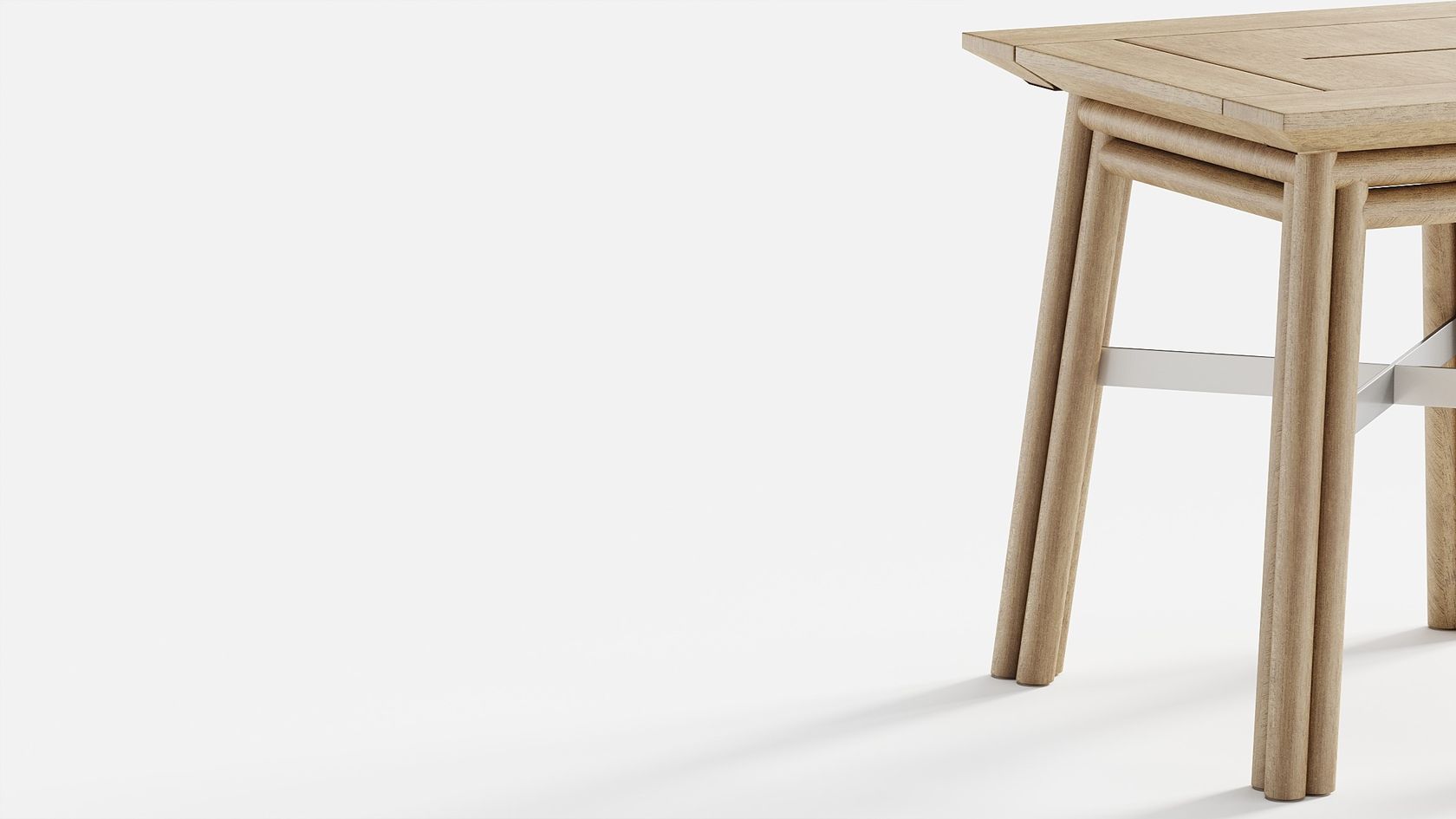 MAXIM Square wooden garden side table By Braid | design Carlo Colombo ...