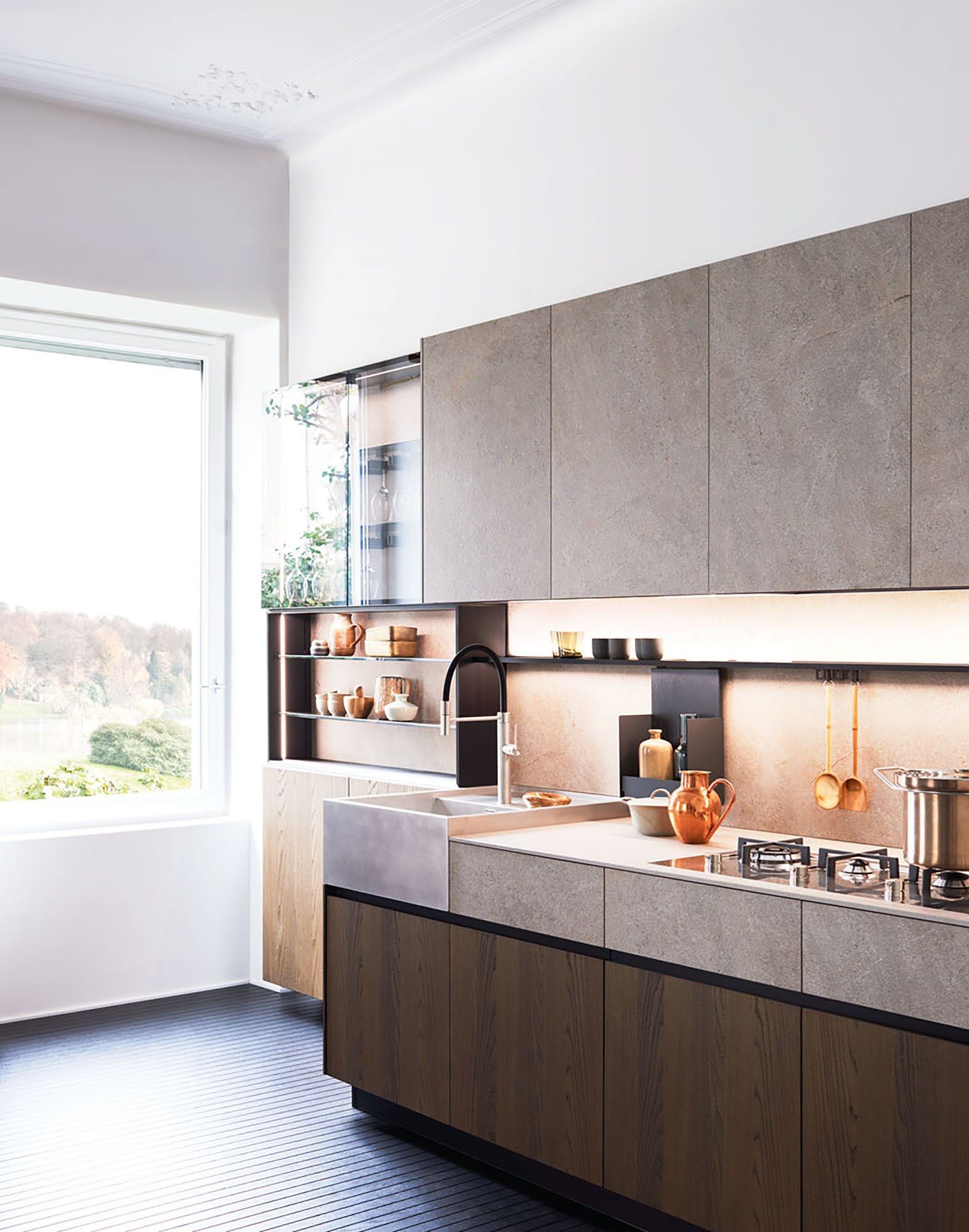 Linear fitted kitchen MAXIMA 2.2 - REFINED INTIMACY By Cesar design R&D ...
