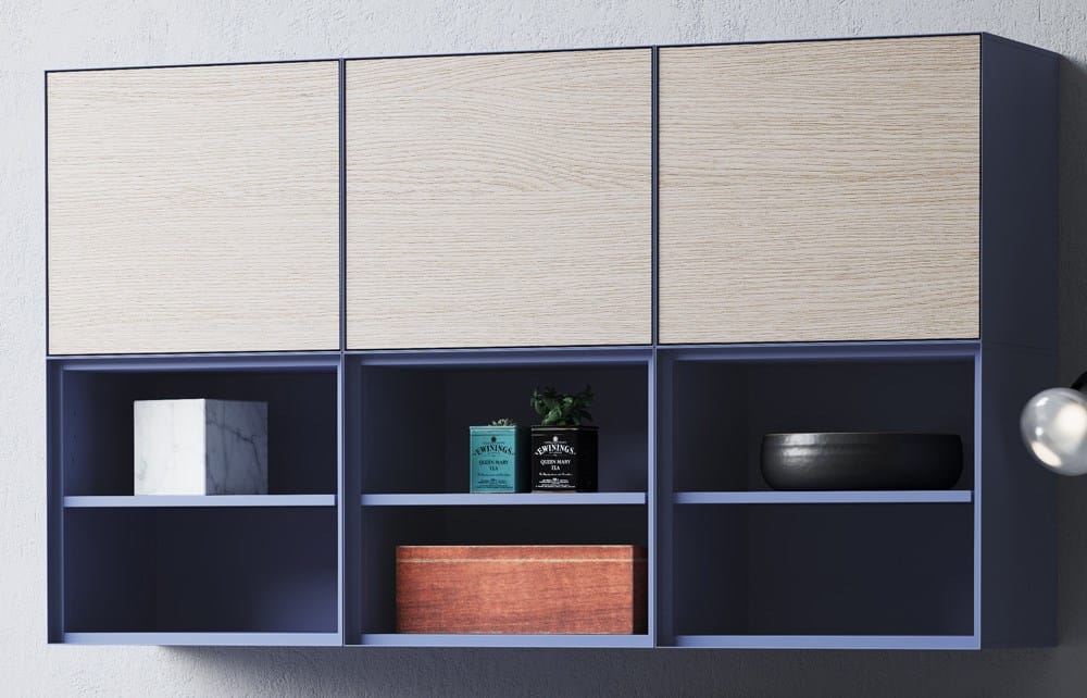 Wall-mounted modular bookcase MBOX By Steelbox by Metalway design ...