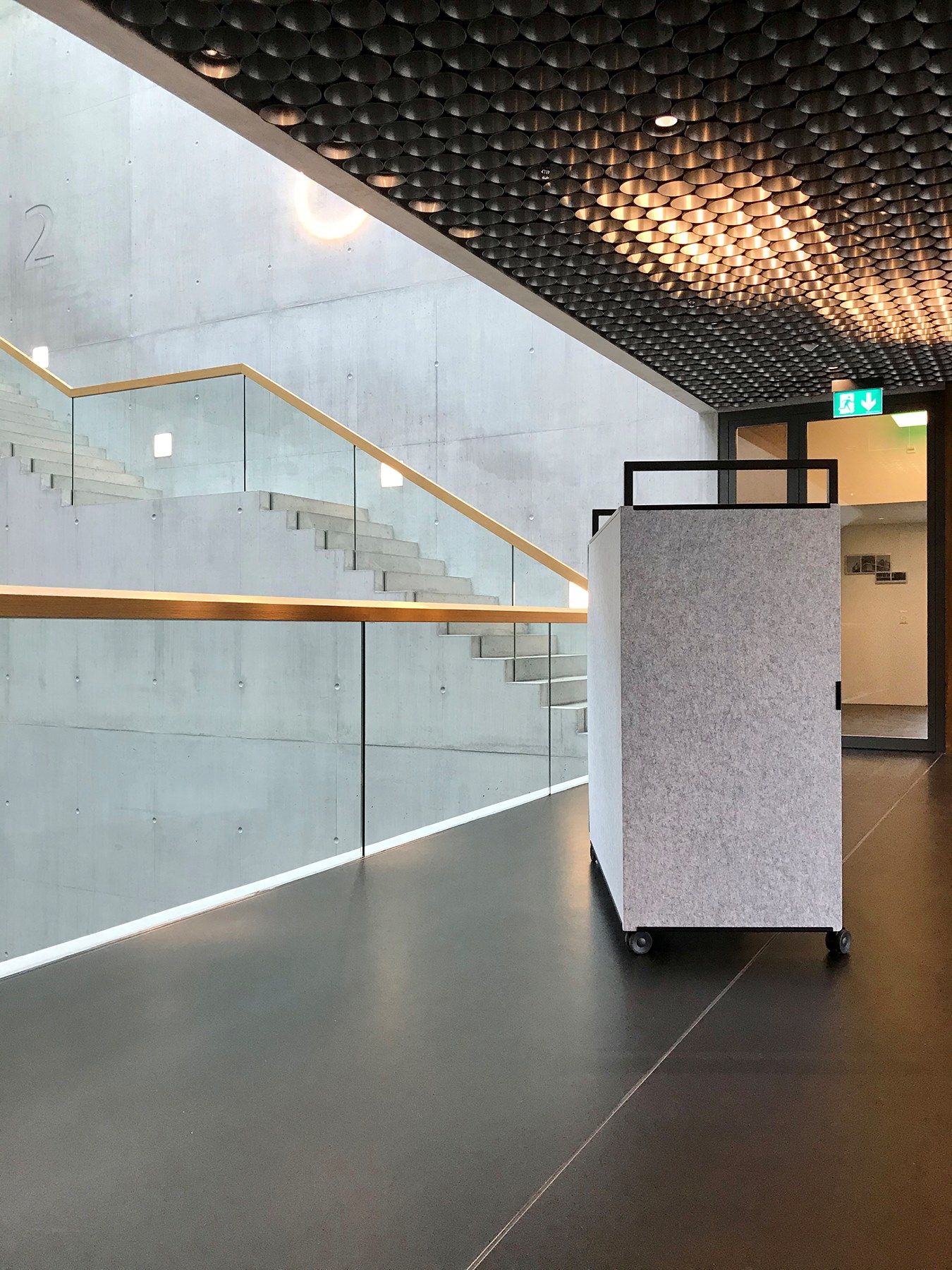 MCART Height-adjustable recycled PET office desk with electrical ...