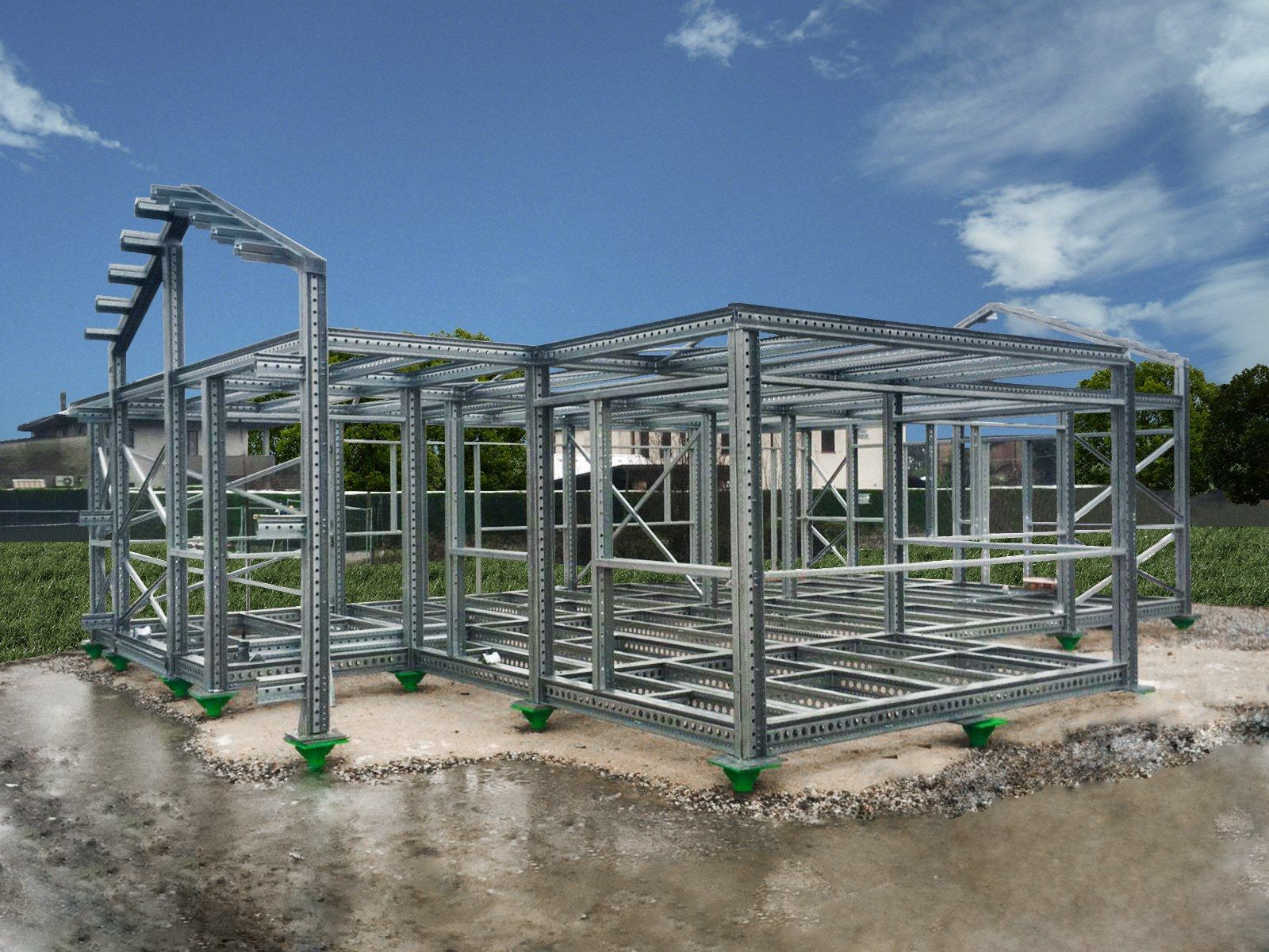 MECHANO STEEL FRAME Sistema a secco con struttura portante in acciaio ...