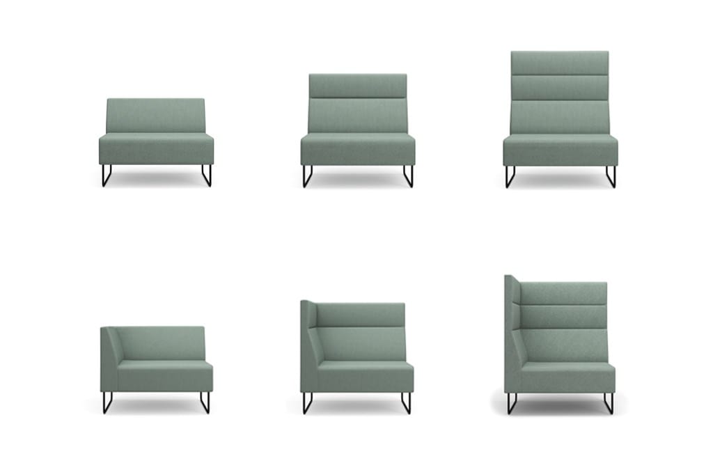 Divano modulare in tessuto con imbottitura ignifuga MEETER By SOFTREND ...