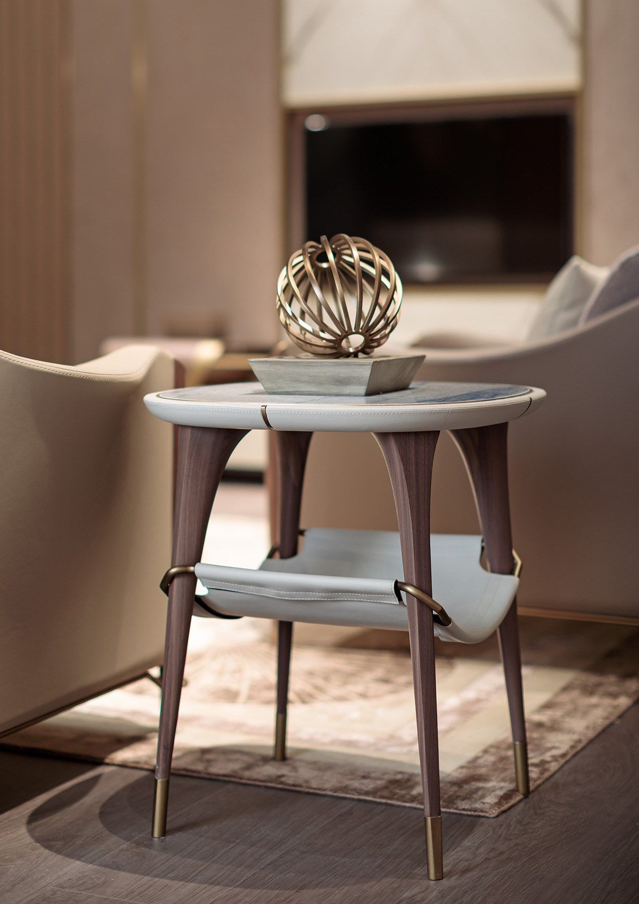 MELTING LIGHT Square coffee table for living room By Turri