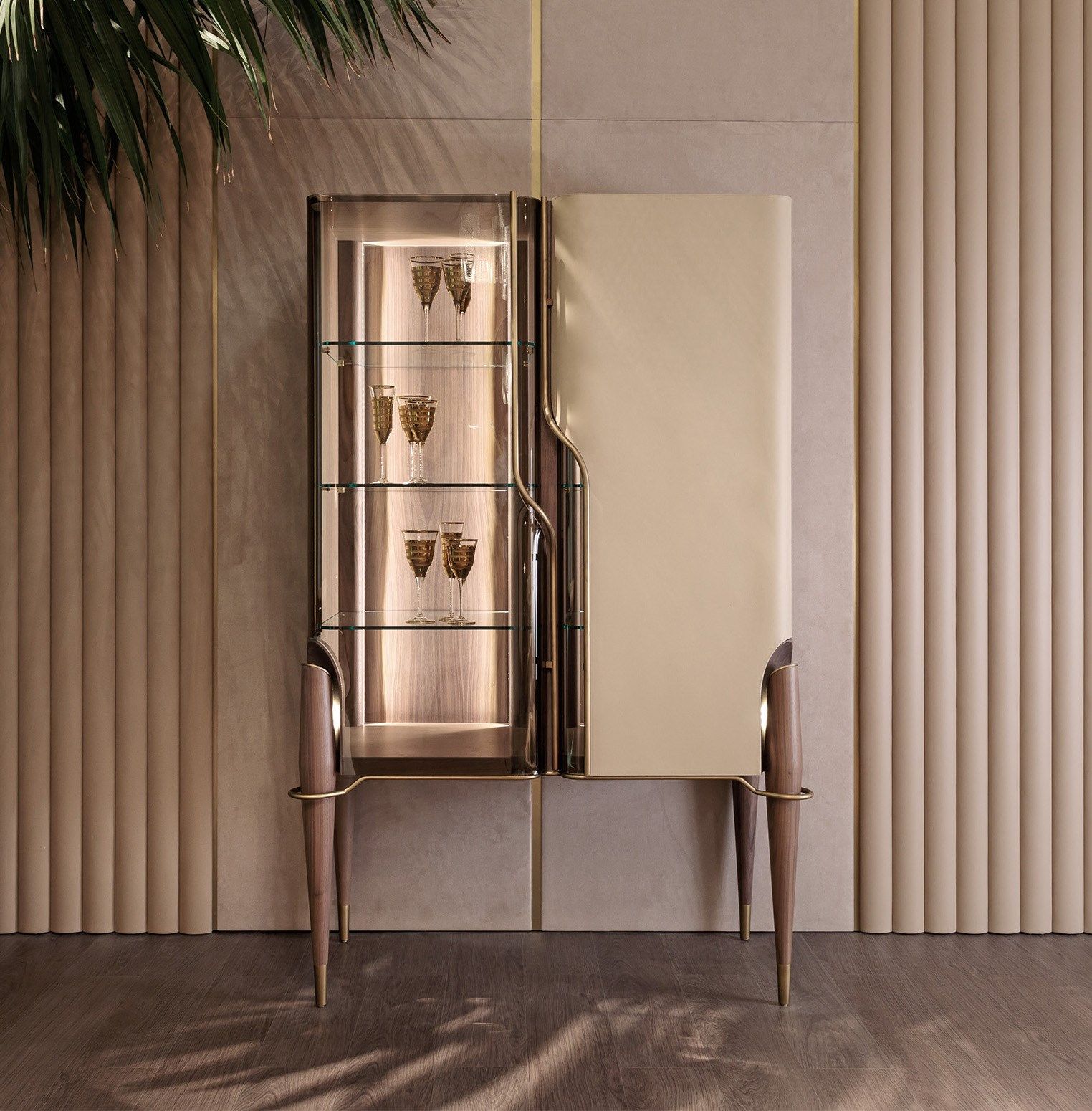 MELTING LIGHT | Display cabinet By Turri