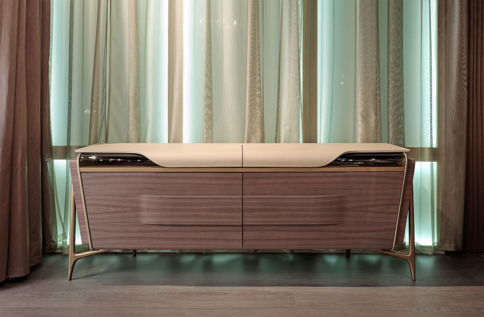 MELTING LIGHT Sideboard with doors By Turri