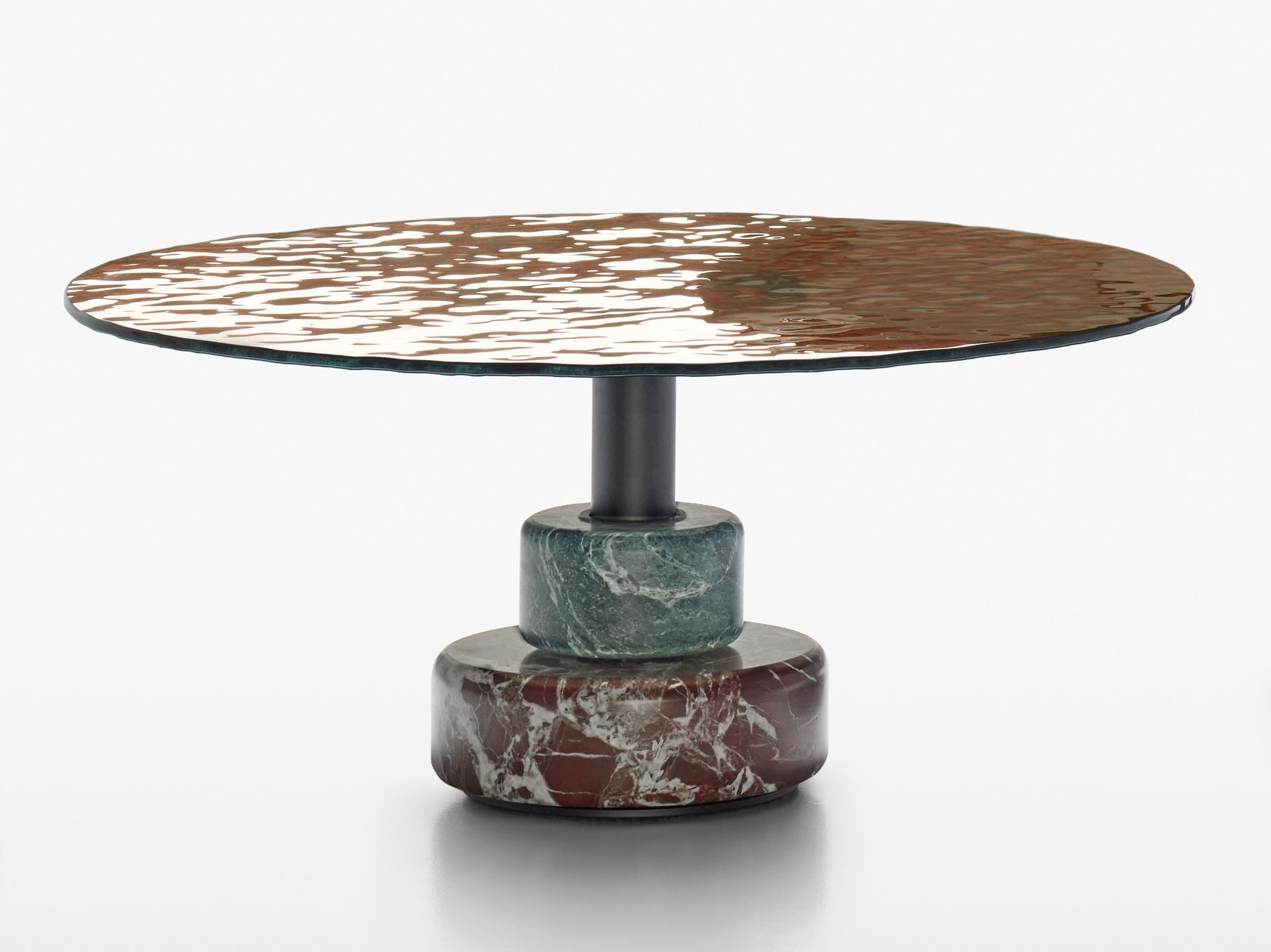 MENHIR Low round coffee table By ACERBIS | design Lodovico Acerbis ...