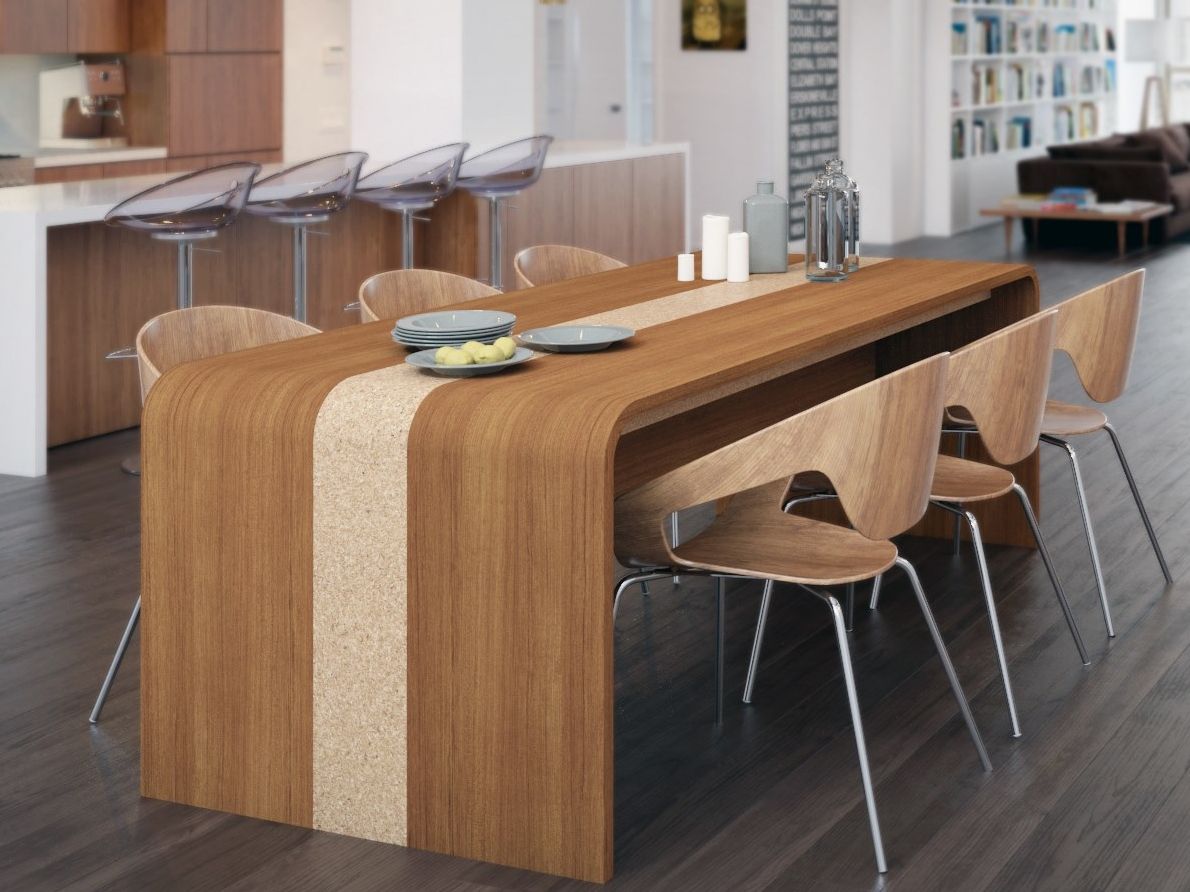 Rectangular teak table MESA By OTQ design Matteo Congiu