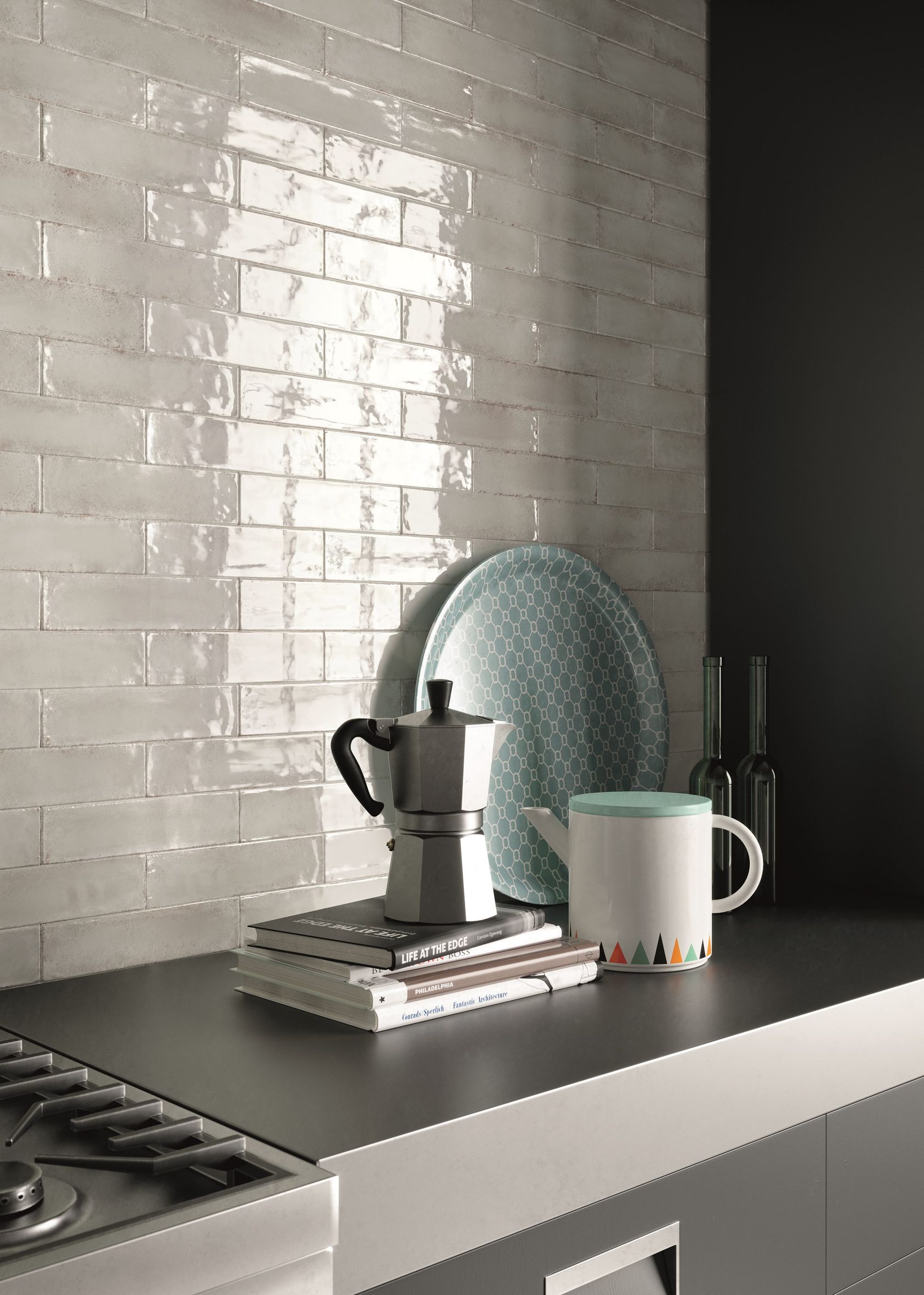 Porcelain stoneware wall/floor tiles with metal effect METALLICA ...