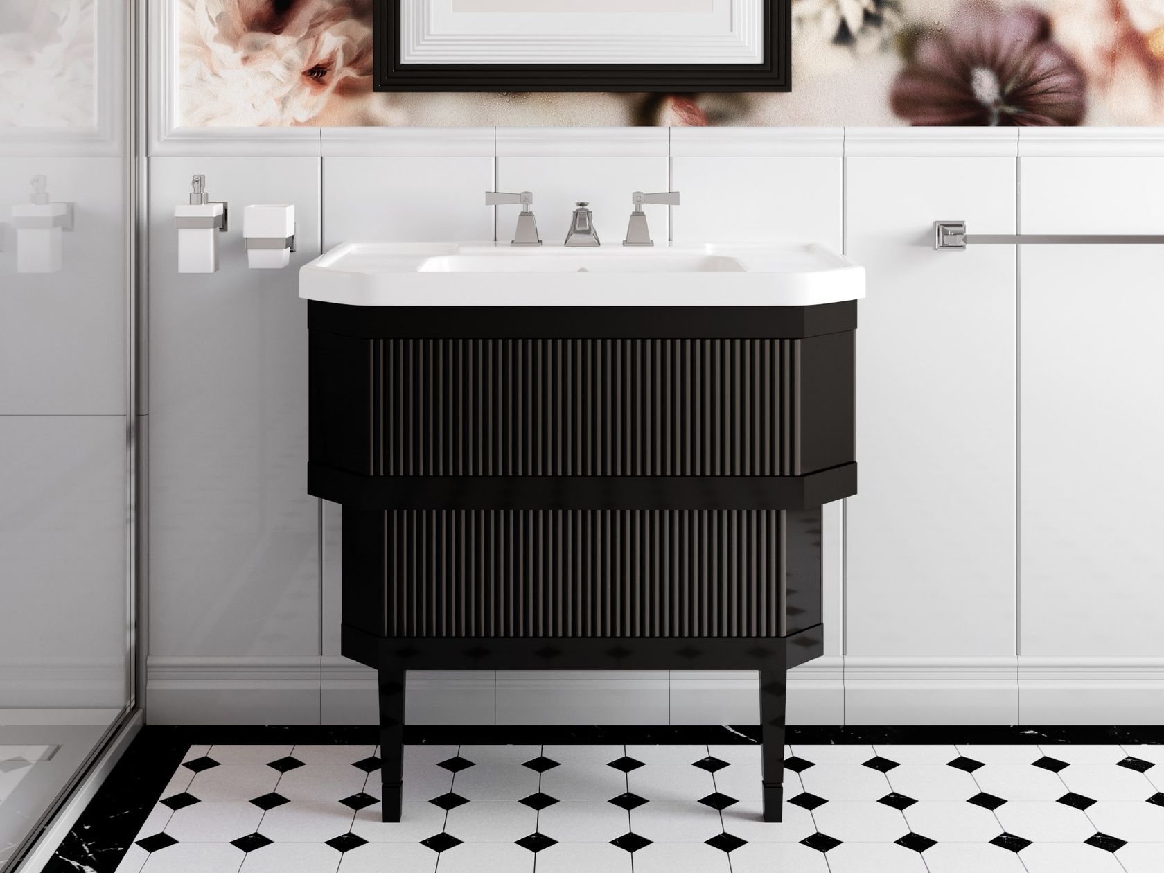 METROPOLITAN CERAMIC Vanity unit By Devon&Devon