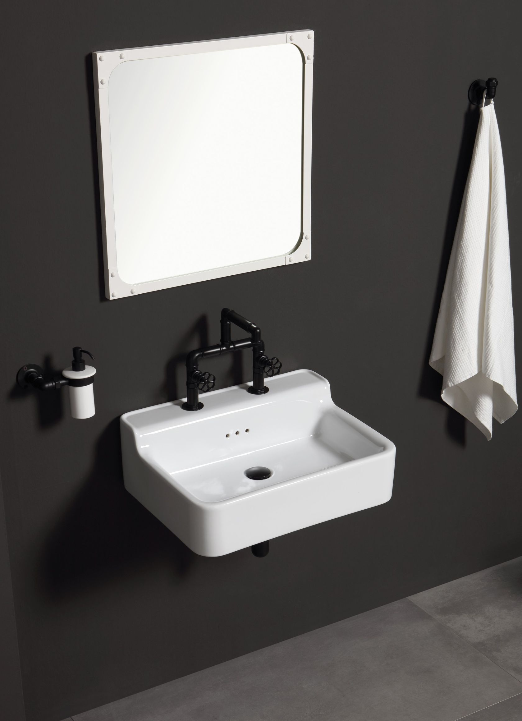 METROPOLITAN | Wall-mounted washbasin Metropolitan Collection By BLEU ...