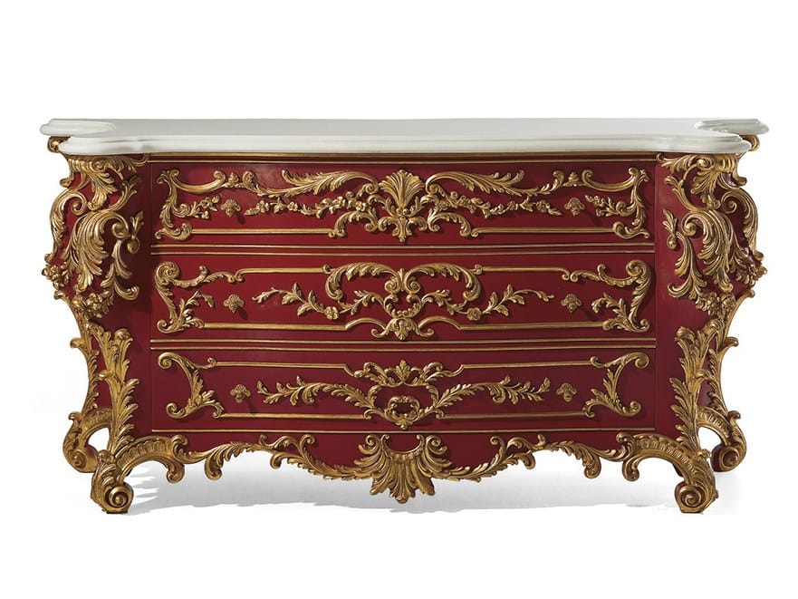 Baroque wooden chest of drawers MG 6504 By OAK