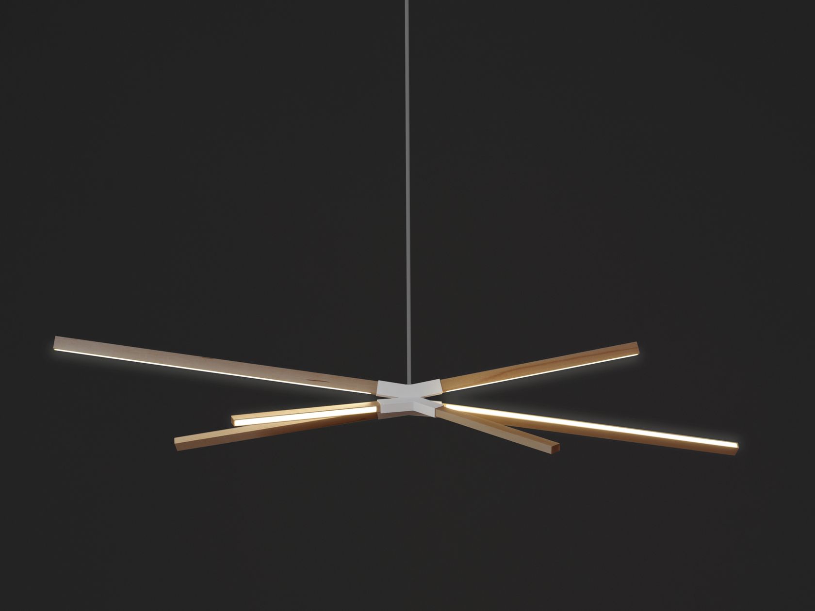 LED wooden pendant lamp MIDDLE SKY BANG Sky Bang Collection By ...