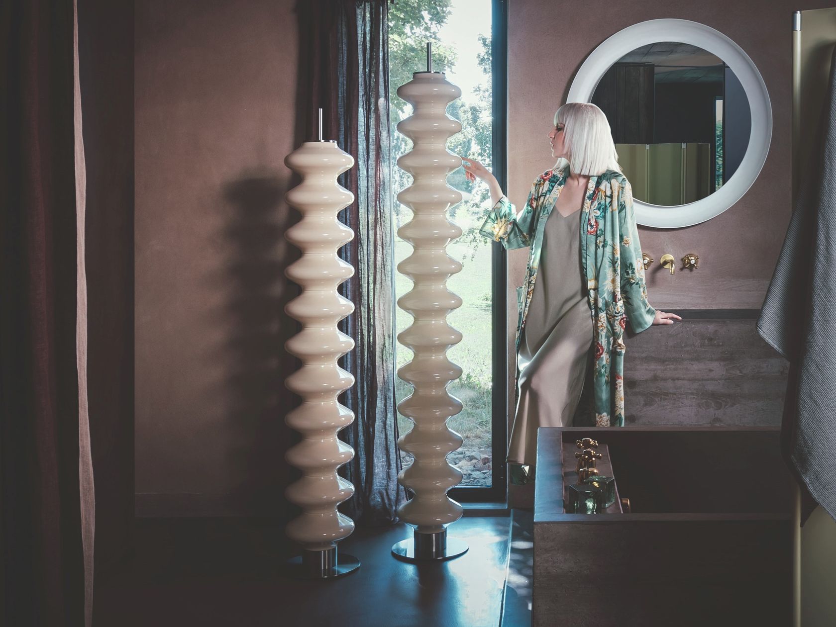 MILANO FREE-STANDING Electric floor-standing decorative radiator By ...