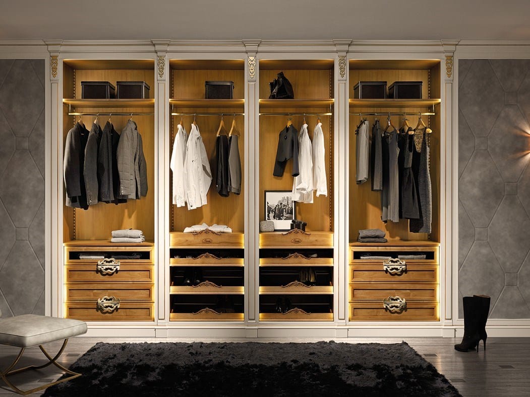 MILANO Classic style walk-in wardrobe By Prestige