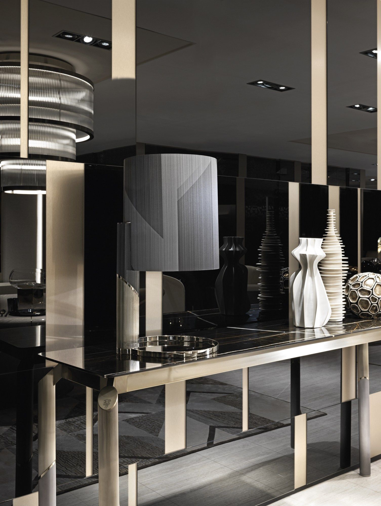 MILTON Rectangular marble console table By Visionnaire | design ...