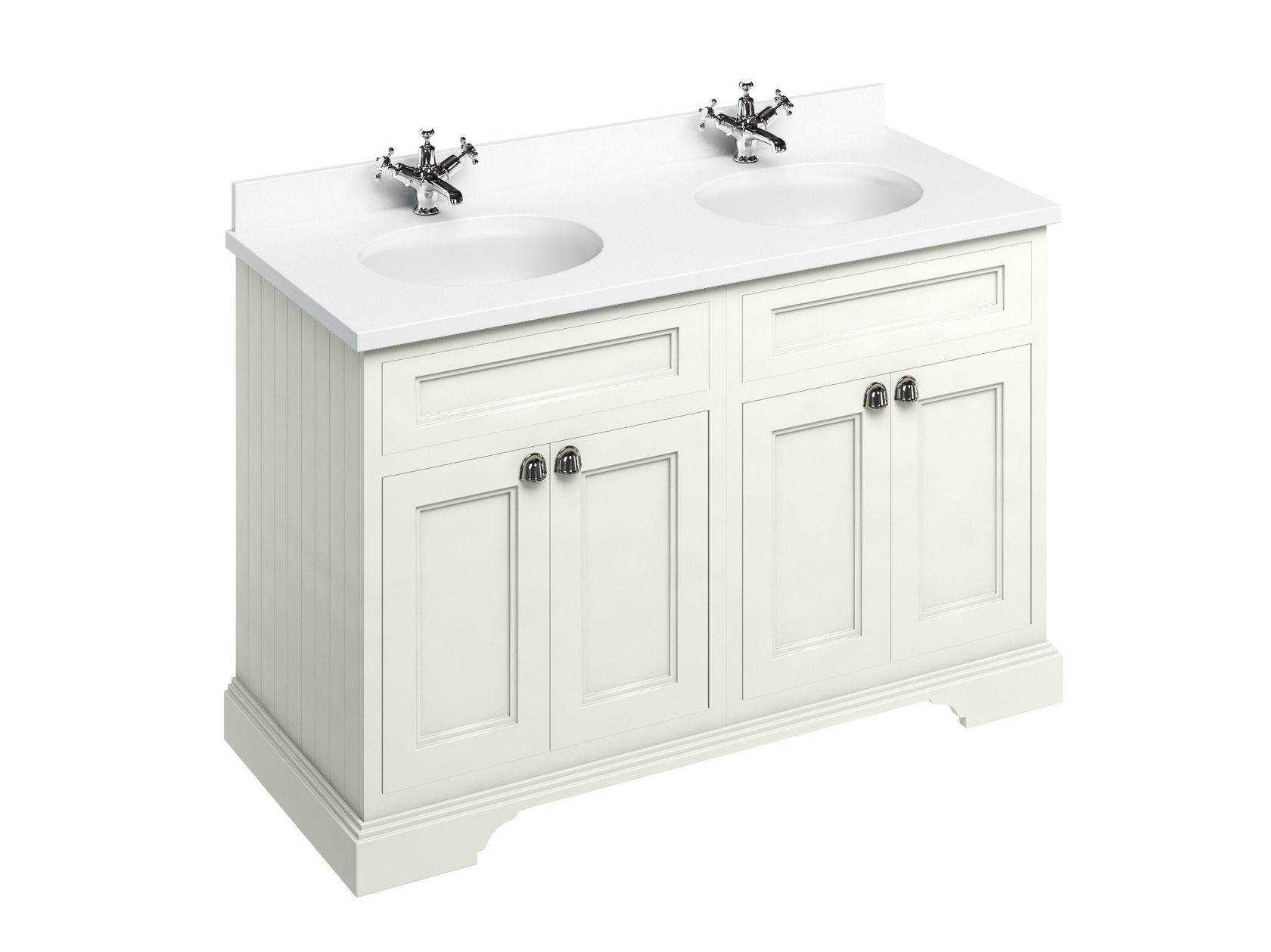 MINERVA | Double vanity unit Double MDF vanity unit with doors By ...