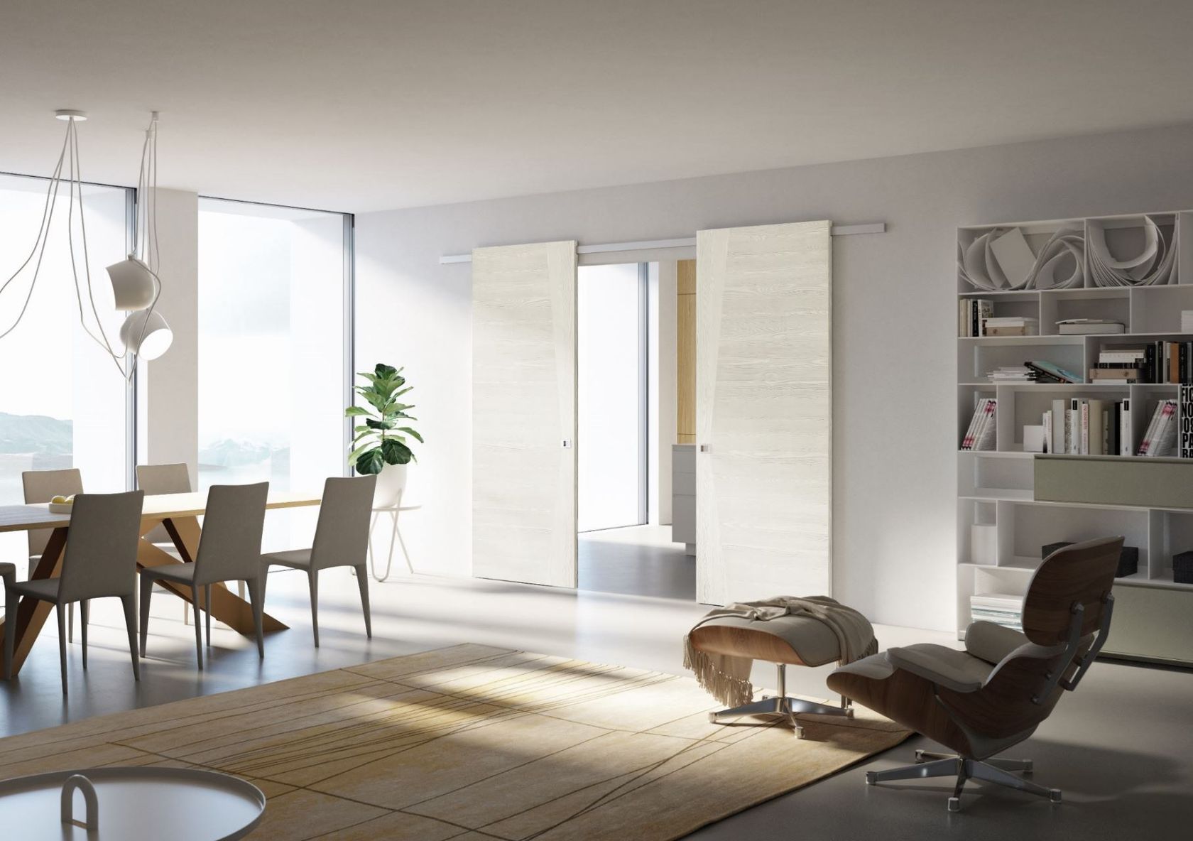 Pine sliding door without frame MINIMAL SOFT Scorrevoli special ...