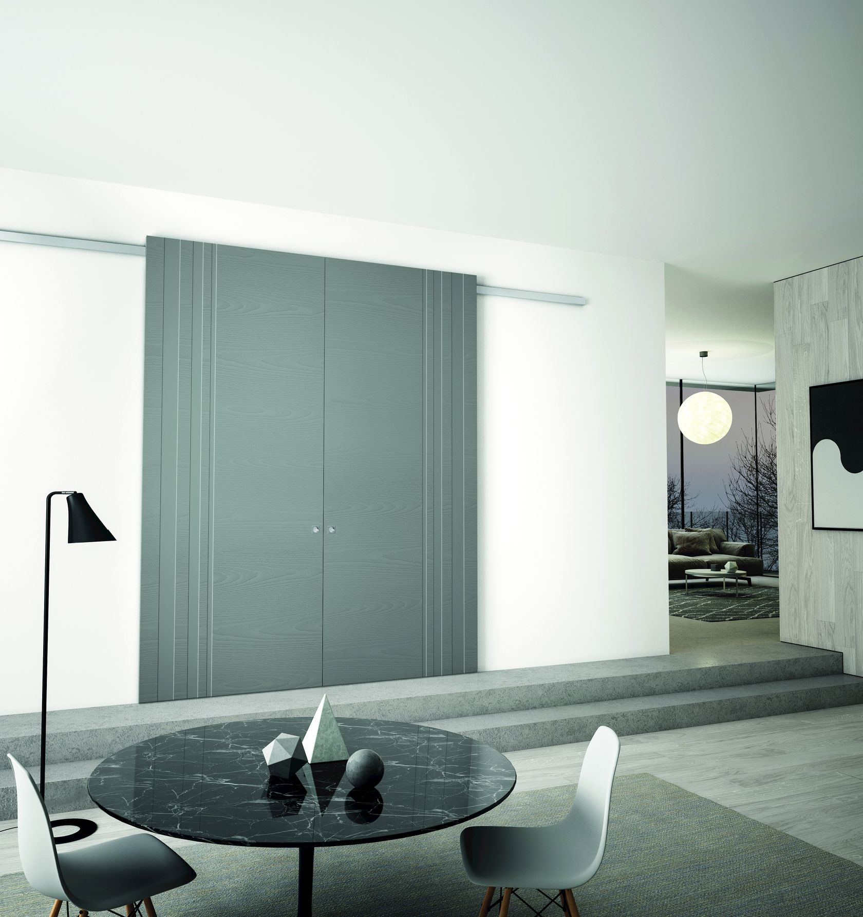 Pine sliding door without frame MINIMAL SOFT Scorrevoli special ...