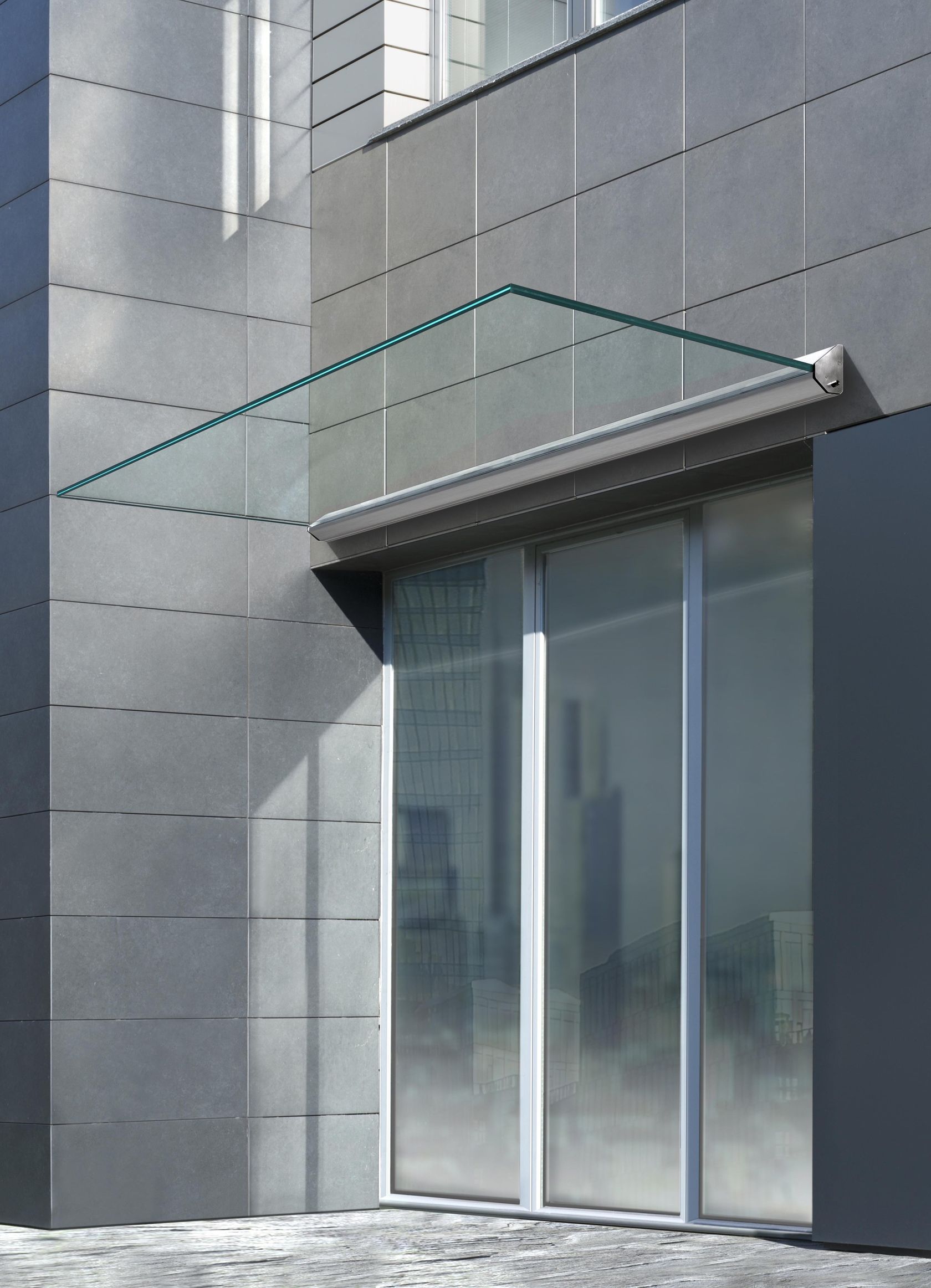 MIRA Marquesina de vidrio con luces integradas By Nuova Oxidal