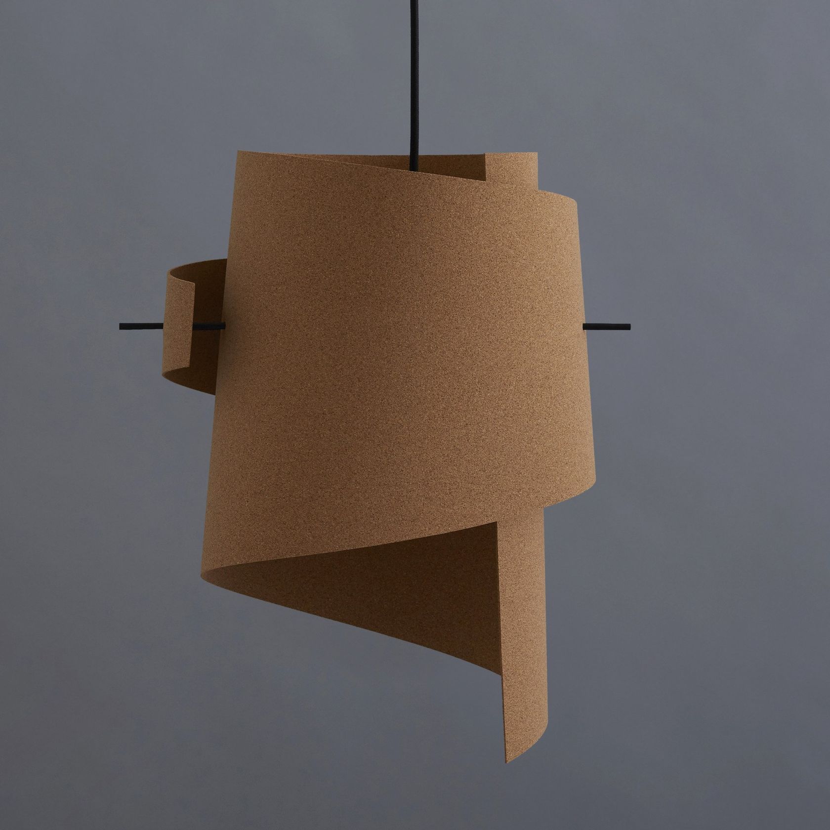 LED handmade cork pendant lamp ML01 LARGE CORK By moijn design ...