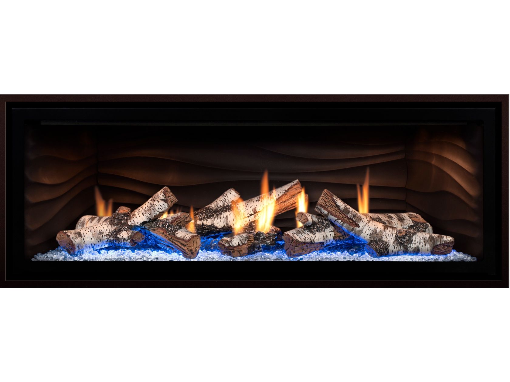 Gas built-in fireplace ML47 Timberline/Décor Linear Collection By Mendota