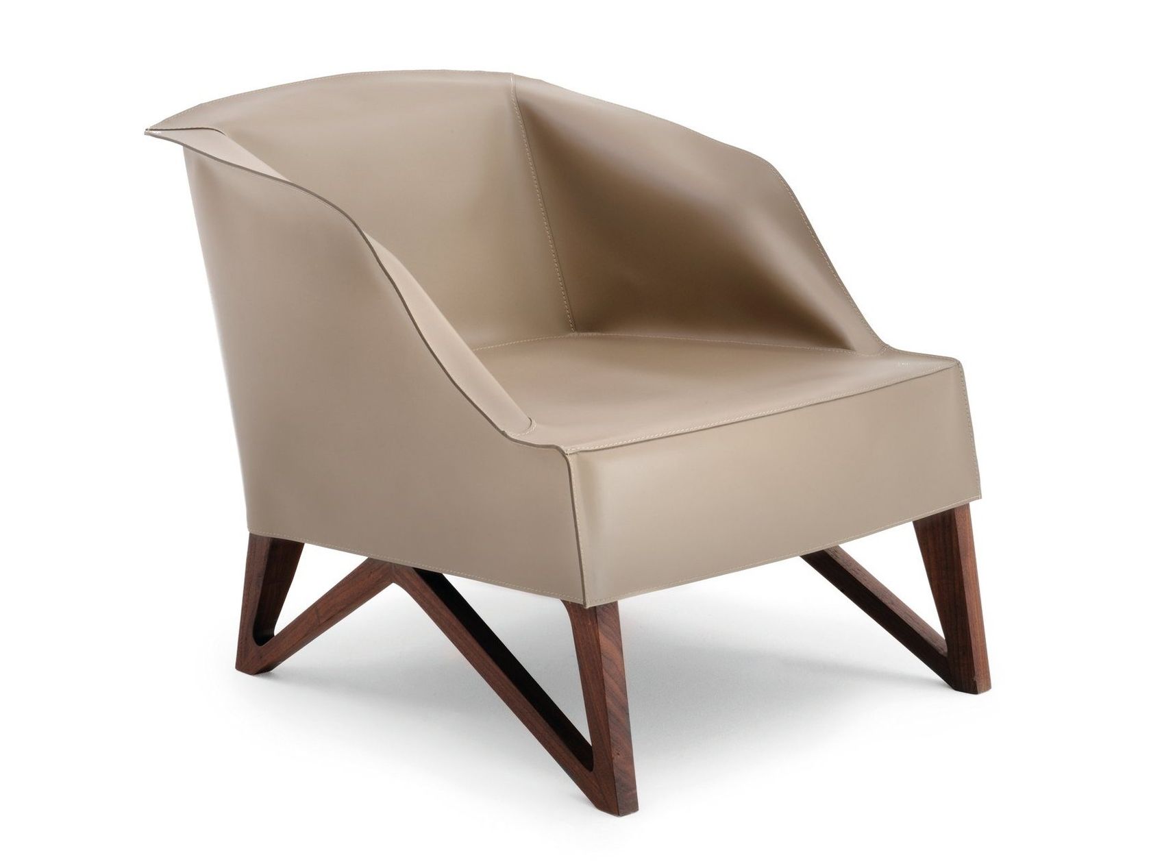 MOBIUS Leather armchair By Giorgetti | design Umberto Asnago