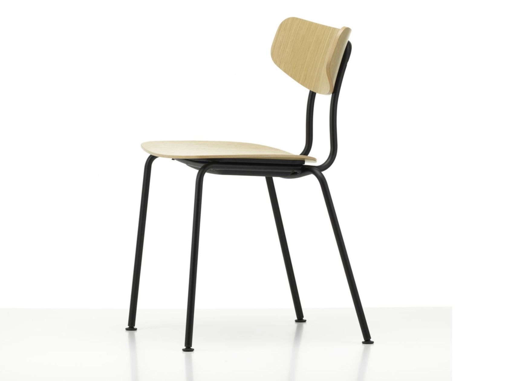 MOCA Stackable open back oak chair By Vitra | design Jasper Morrison